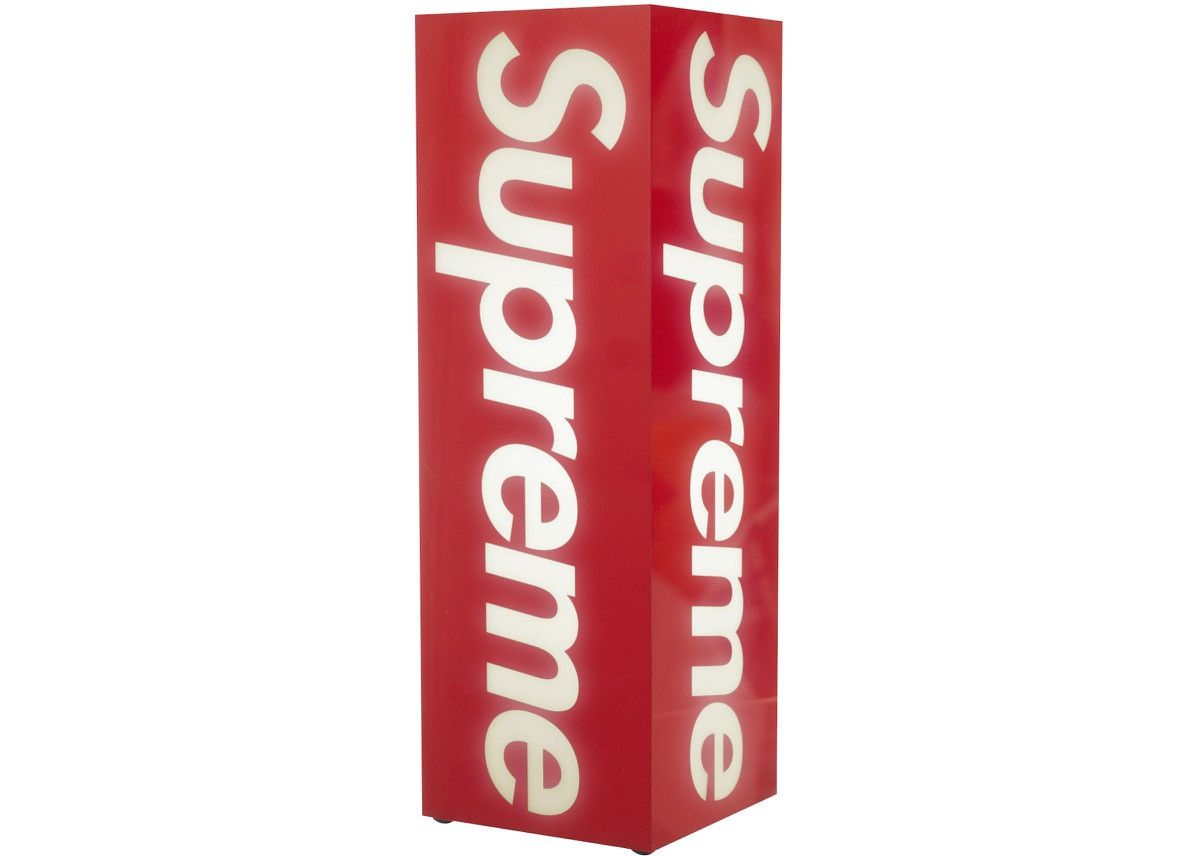 Supreme Red Box Logo Lamp | Grailed