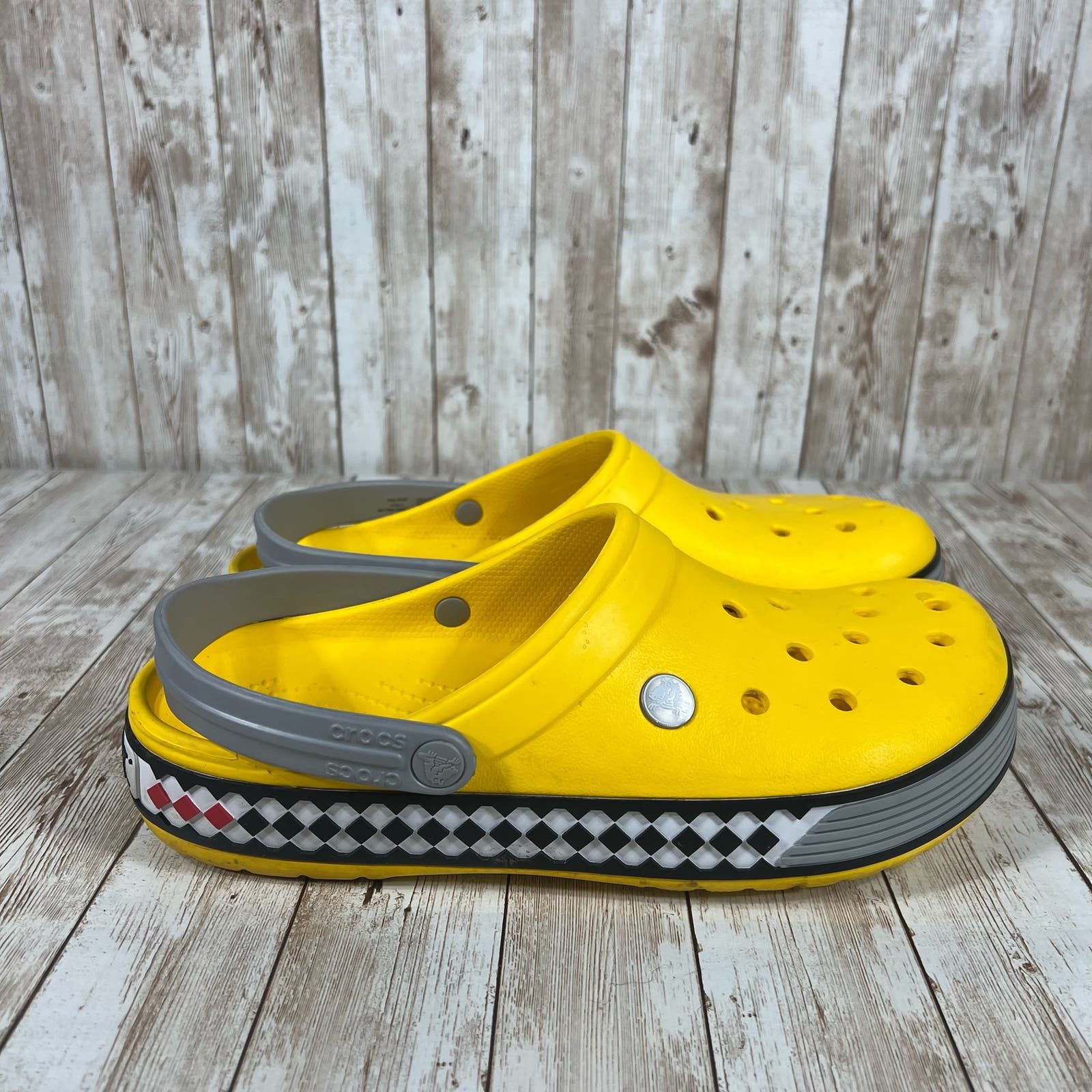 Crocs Crocs yellow I heart ️ New York Mens 10 | Grailed