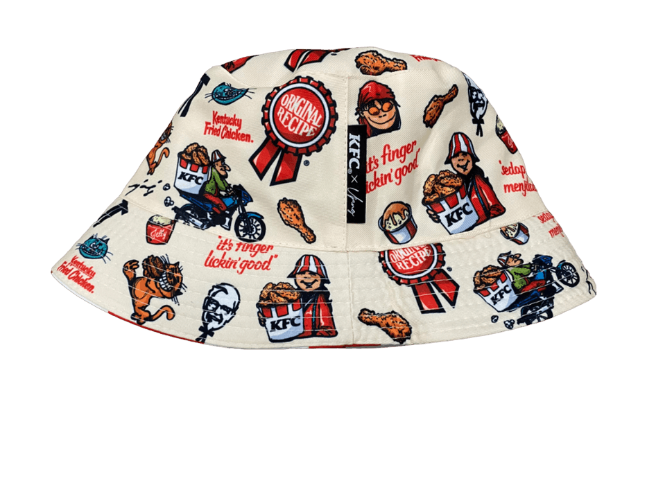 Streetwear Limited Edition Kfc X Ujang X PMC Bucket Hat Reversible ...
