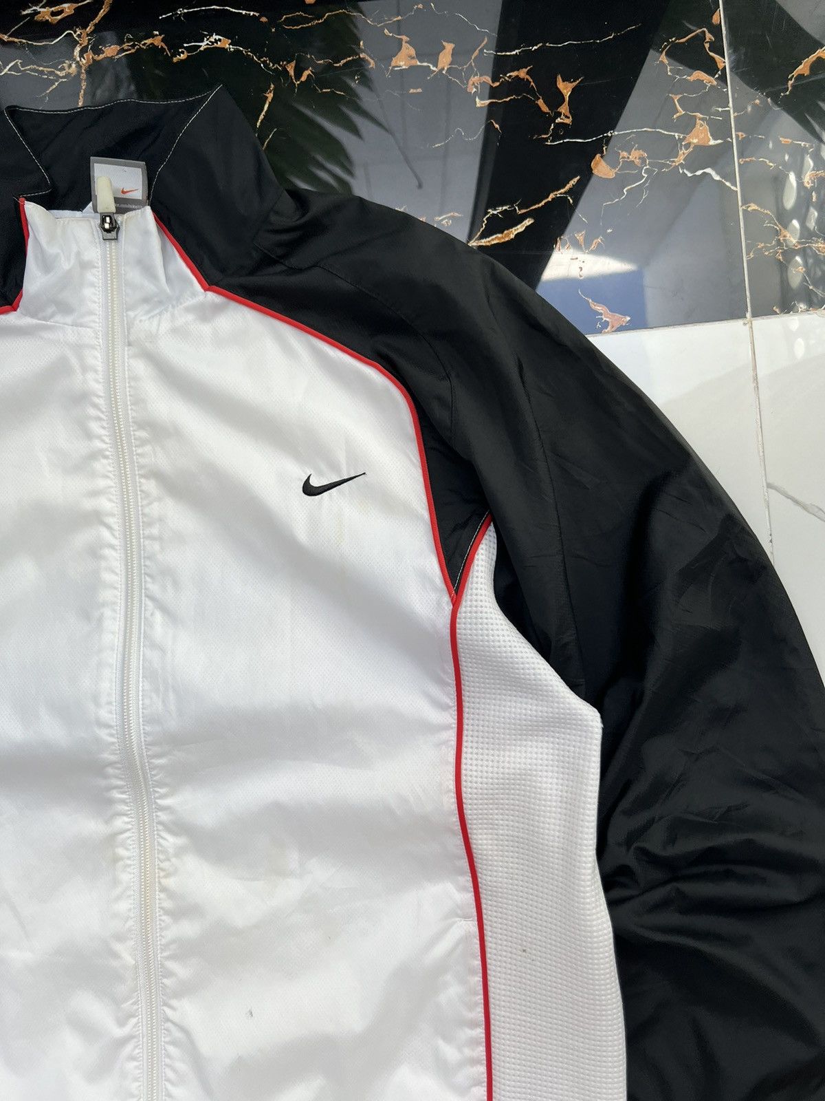 Nike 90’s NIKE TEAM COURT RETRO SWOOSH LOGO Y2K TRACK JACKET | Grailed