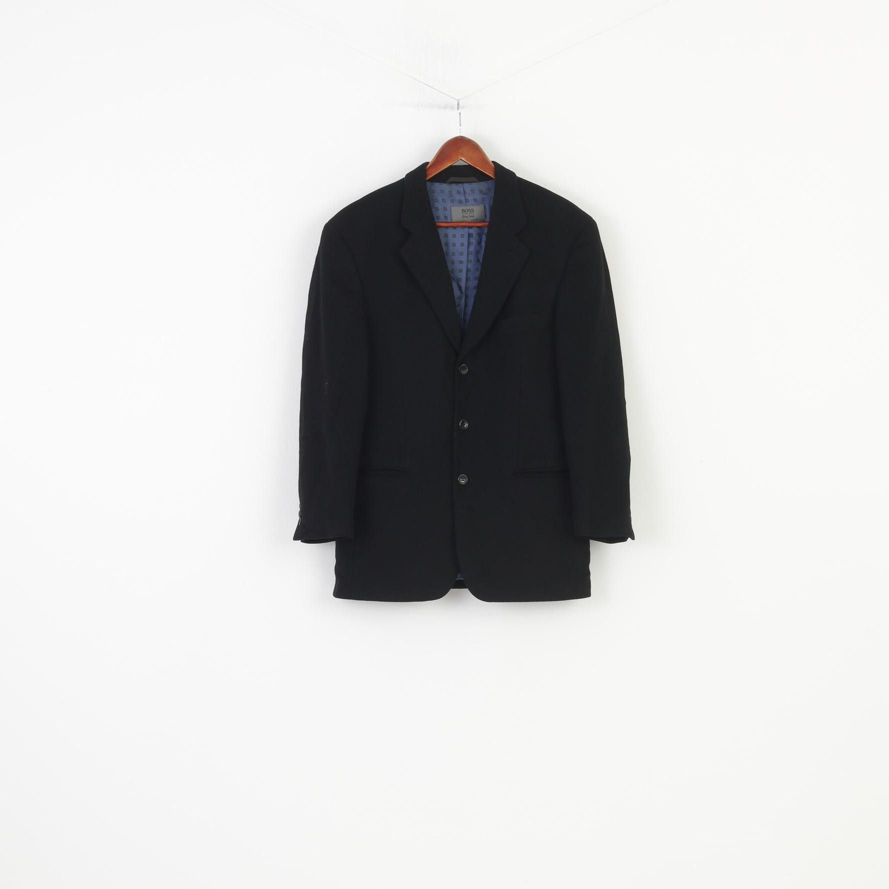 Hugo Boss Hugo Boss Men 46 Blazer Black Cashmere Vintage 0499 | Grailed