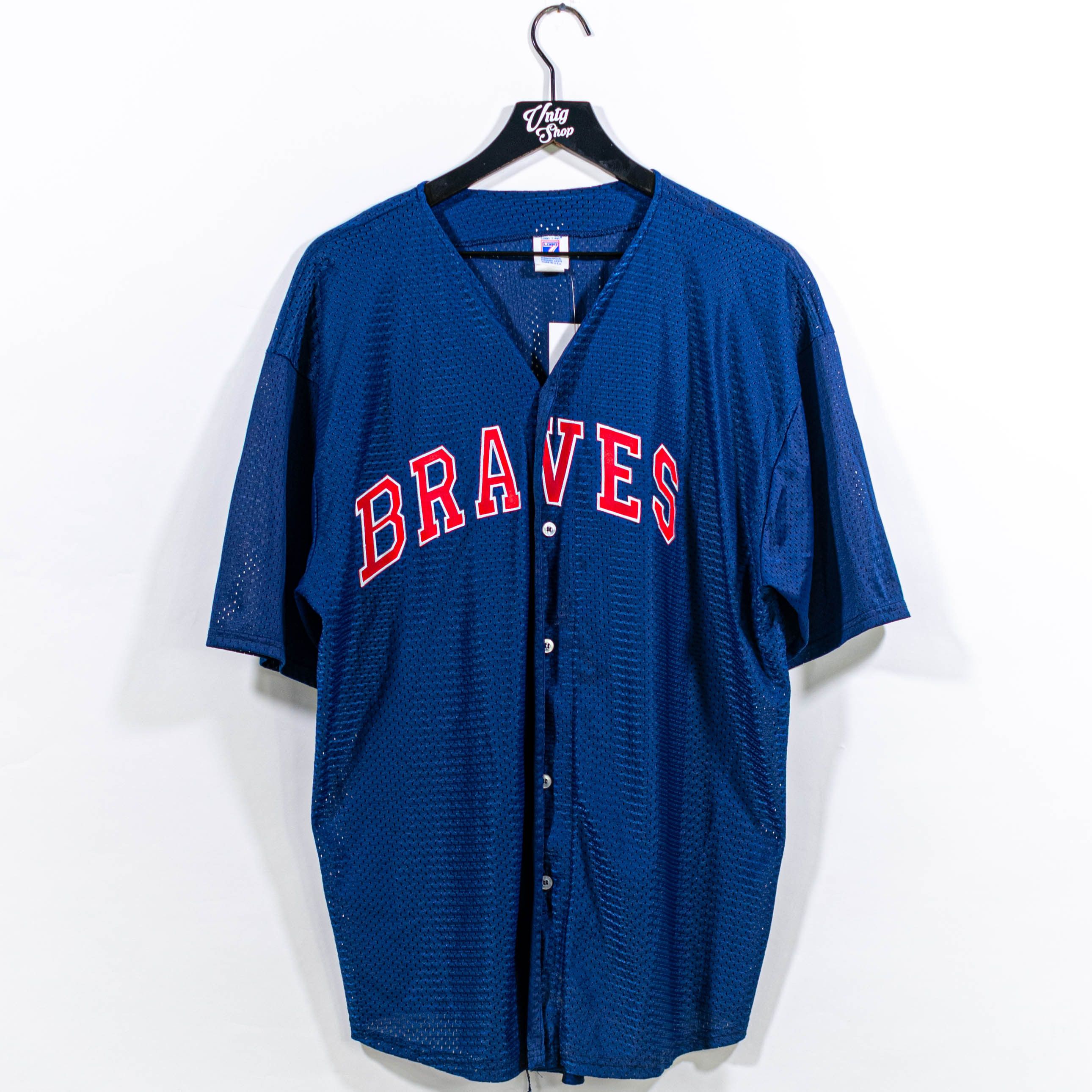 Vintage Logo 7 Atlanta Braves Mesh Baseball Jersey VTG 90s Sports | Grailed