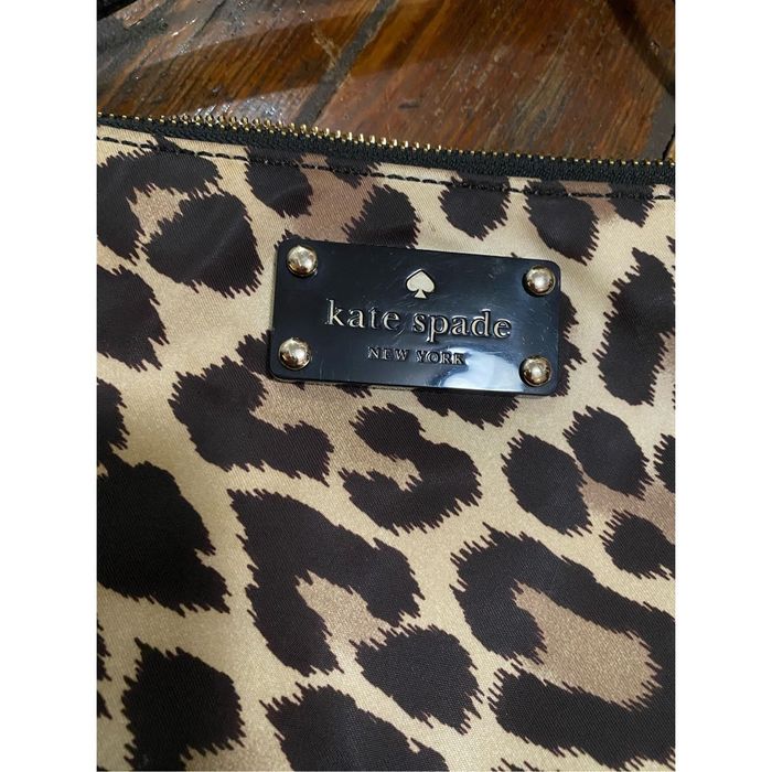 Kate Spade Kate Spade New York Leopard Animal Print Nylon Crossbody Pur ...