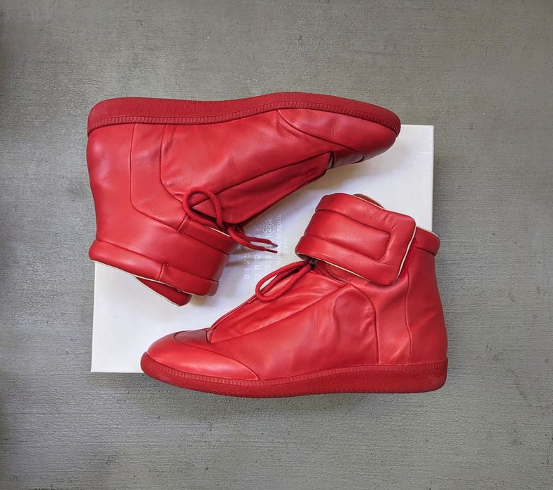 Maison Margiela Maison Margiela Future Red Size 12 45 Leather High Tops ...