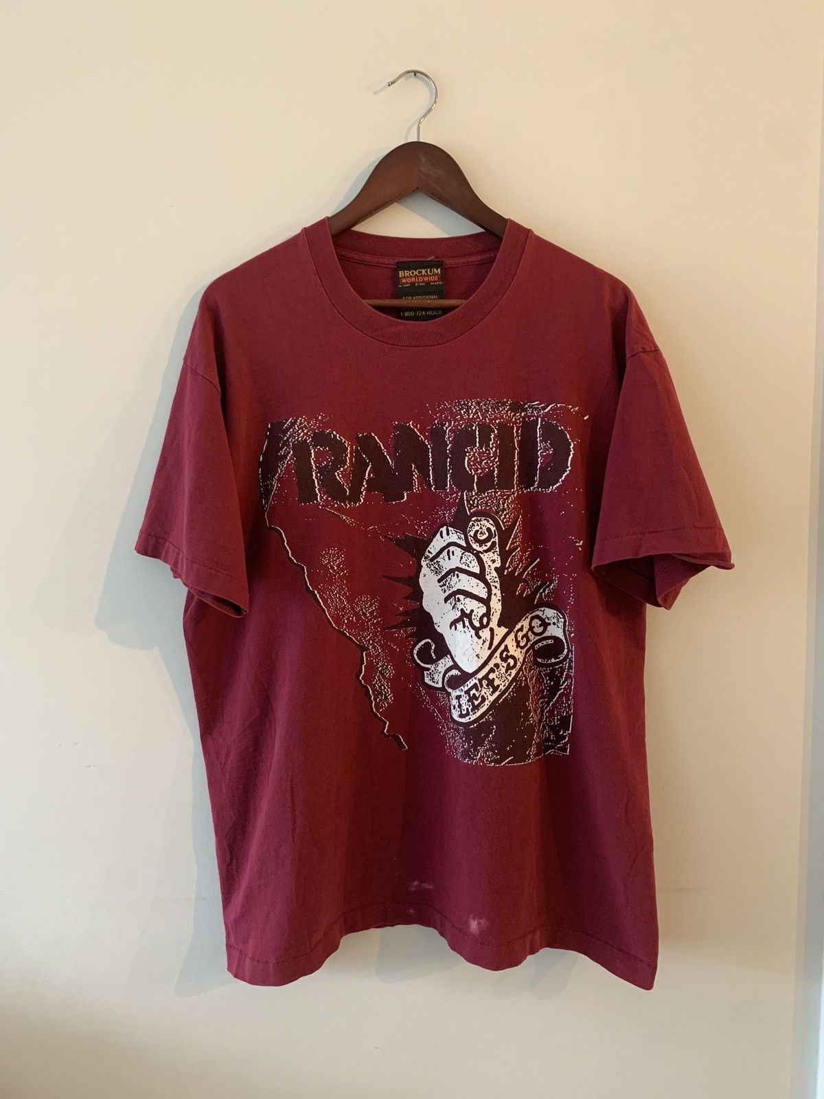 Band Tees × Brockum × Vintage Vintage 90s Rancid Let’s Go Album Promo ...