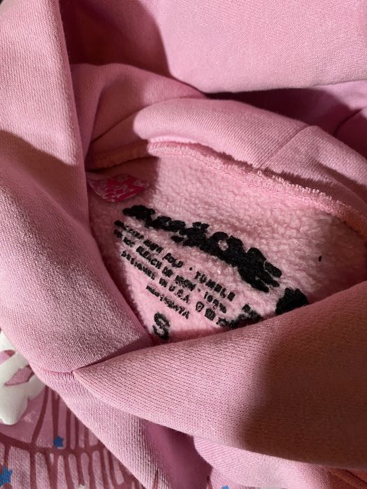 Designer Sp5der OG Web Hoodie Pink | Grailed