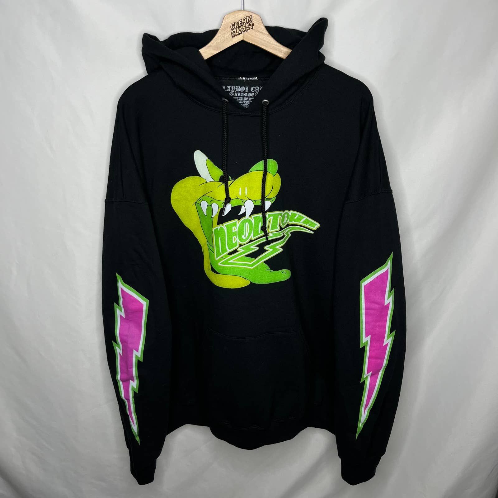 Playboi Carti Die Lit MUSIC WLR Neon Tour Merch Hoodie XL | Grailed