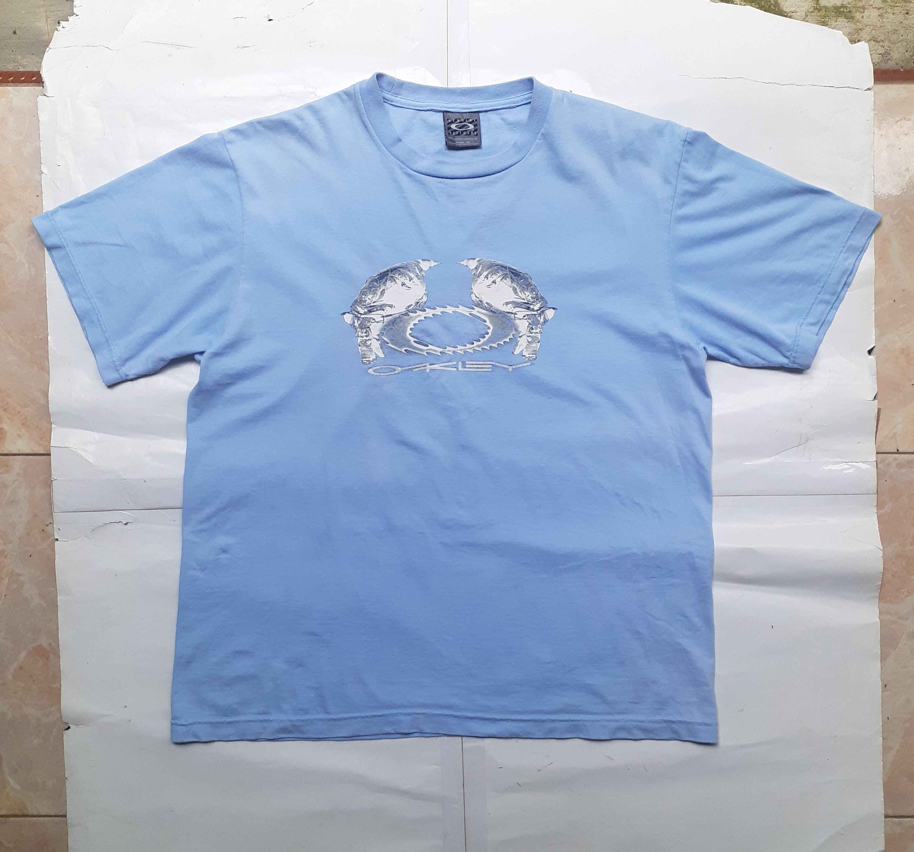 Vintage ☠️ Oakley Software 90s BOB HEAD BIG LOGO T Shirt | Grailed