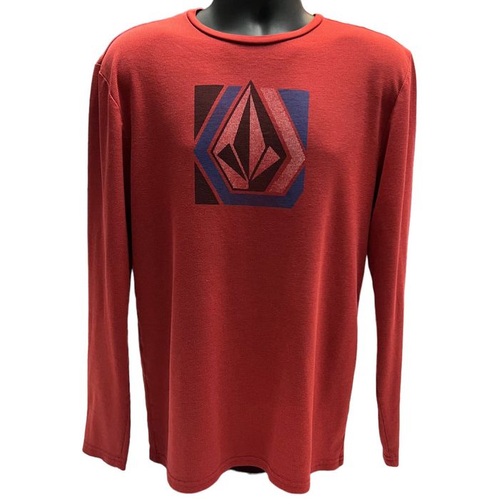 Volcom Volcom Red Long Sleeve Logo Thermal Shirt | Grailed