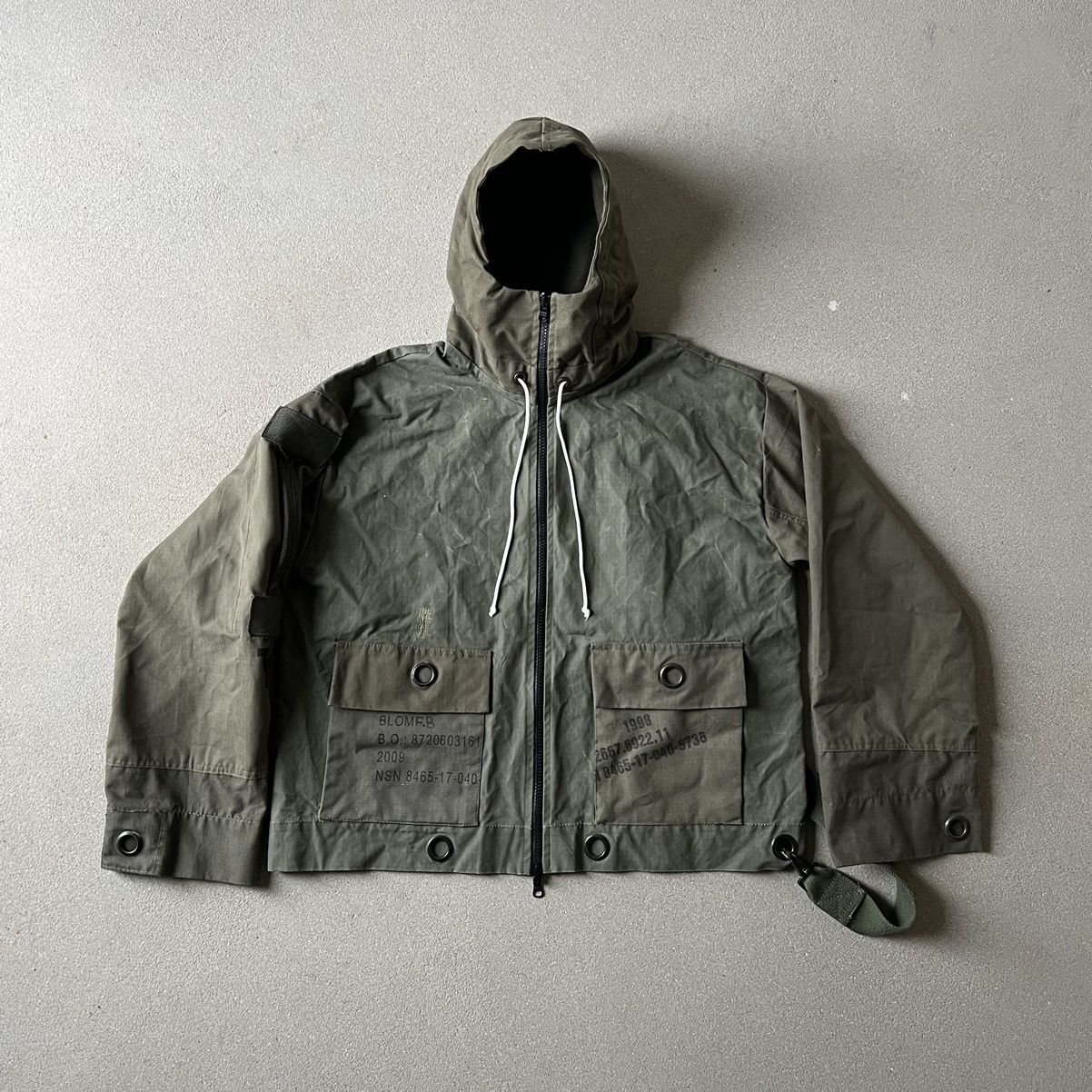 Custom × Military × Streetwear DGD Reworked canvas military bomber ...