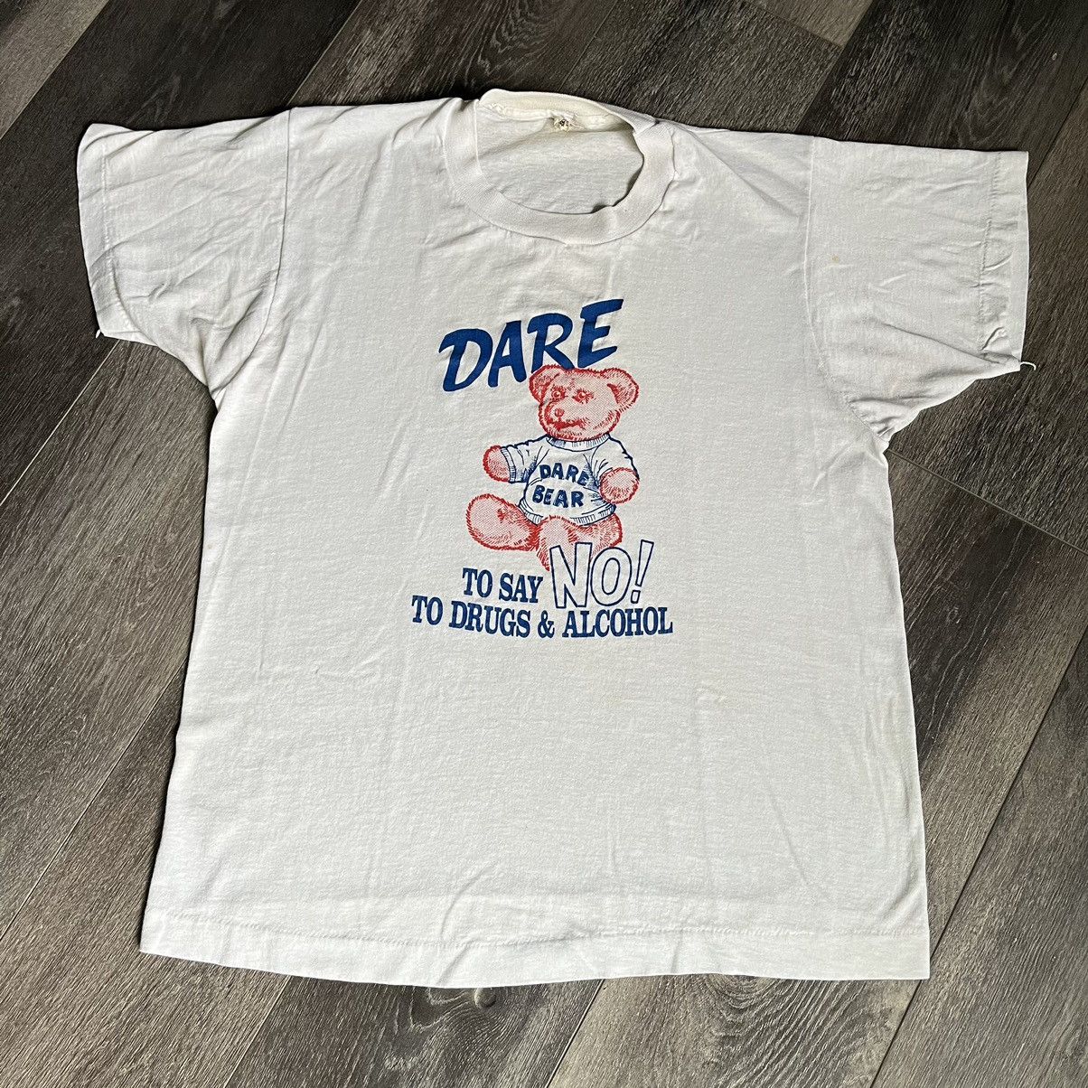 Vintage Rare Vintage 1980s DARE Bear Say No To Drugs Teddy Logo Tee ...