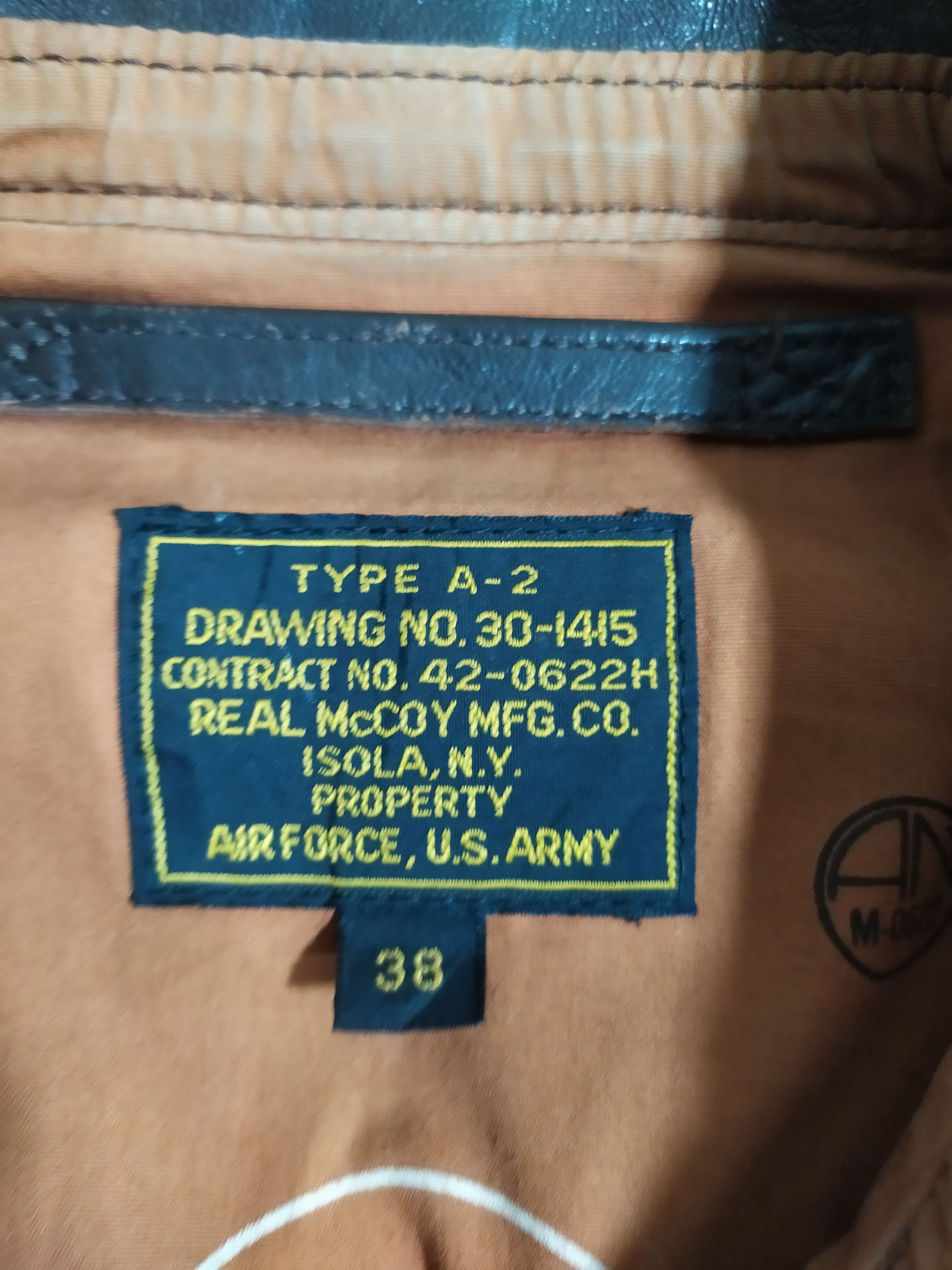 Leather Jacket × The Horse × The Real McCoy's REAL MCCOYS ISOLA NY TYPE A2 LEATHER HORSEHIDE ...