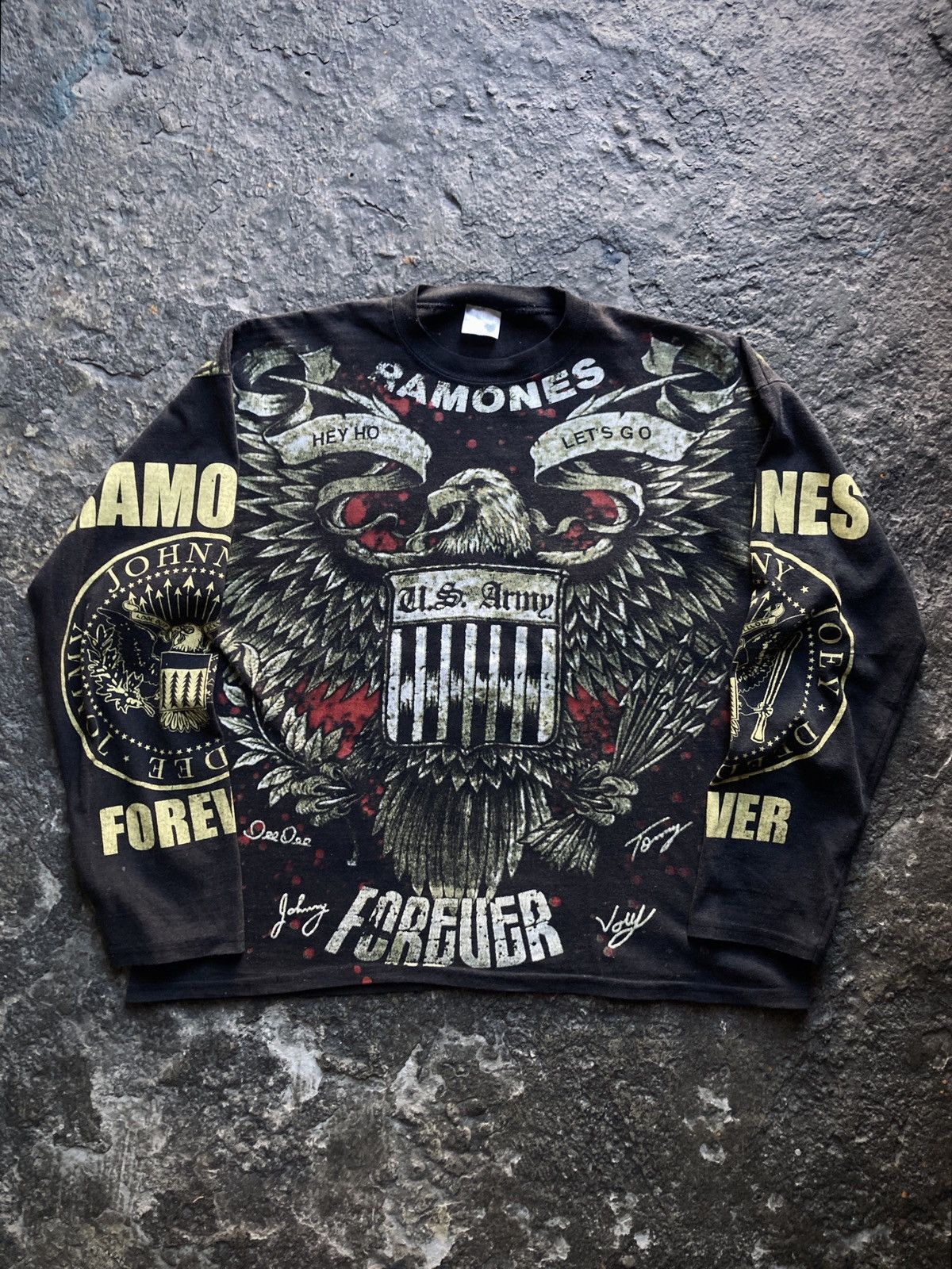 Band Tees × Rare × Vintage Vintage 90s The Ramones AOP Mexican Bootleg ...