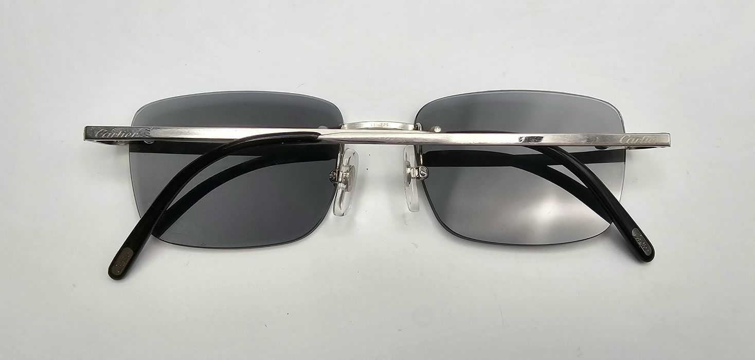 Cartier Luxurious Cartier Silver PLATINUM Rimless Sunglasses | Grailed