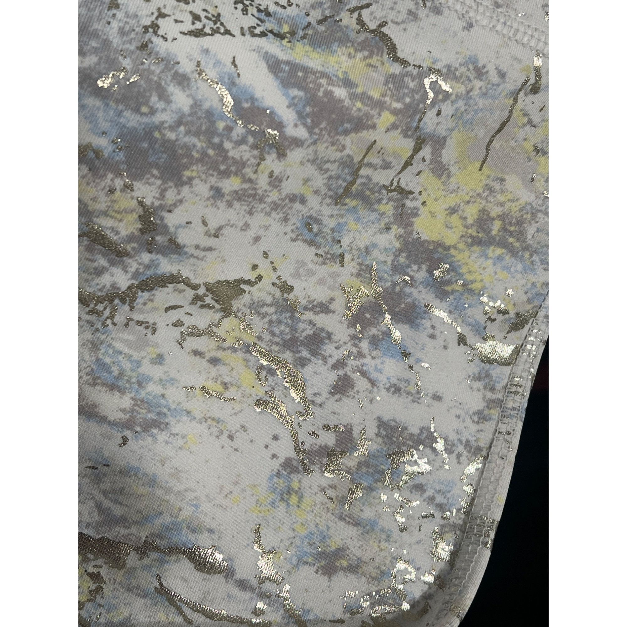 Zylos George Machado Zelos XL Womens Capri Pants Watercolor Metallic ...