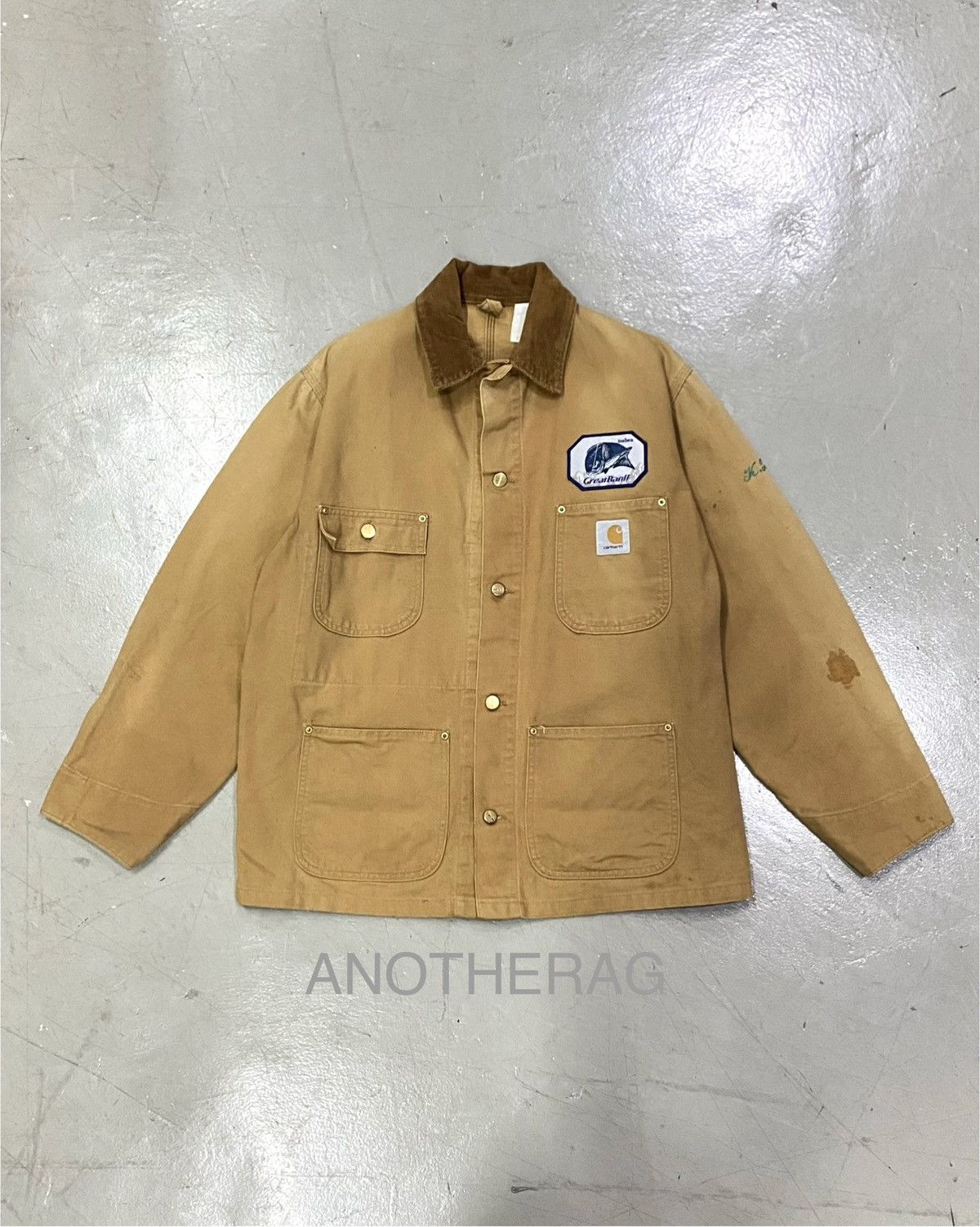 Carhartt × Daiwa × Vintage Vintage Carhartt Brown Duck Chore Jacket ...