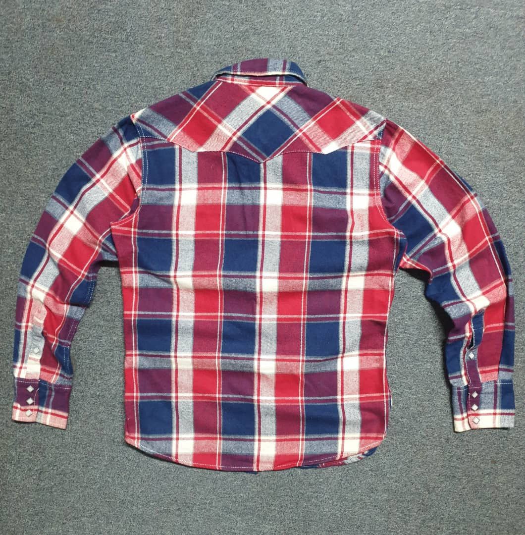 Archival Clothing Wrangler square button checkered western shirt | Grailed