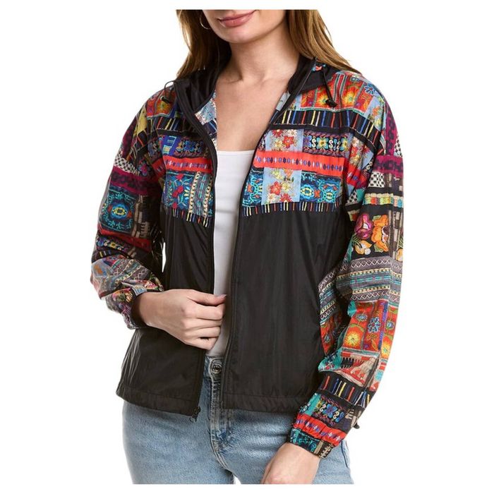 Johnny Was NEW Johnny Was JW Active Beatrice Zip-Up Windbreaker Jacket ...