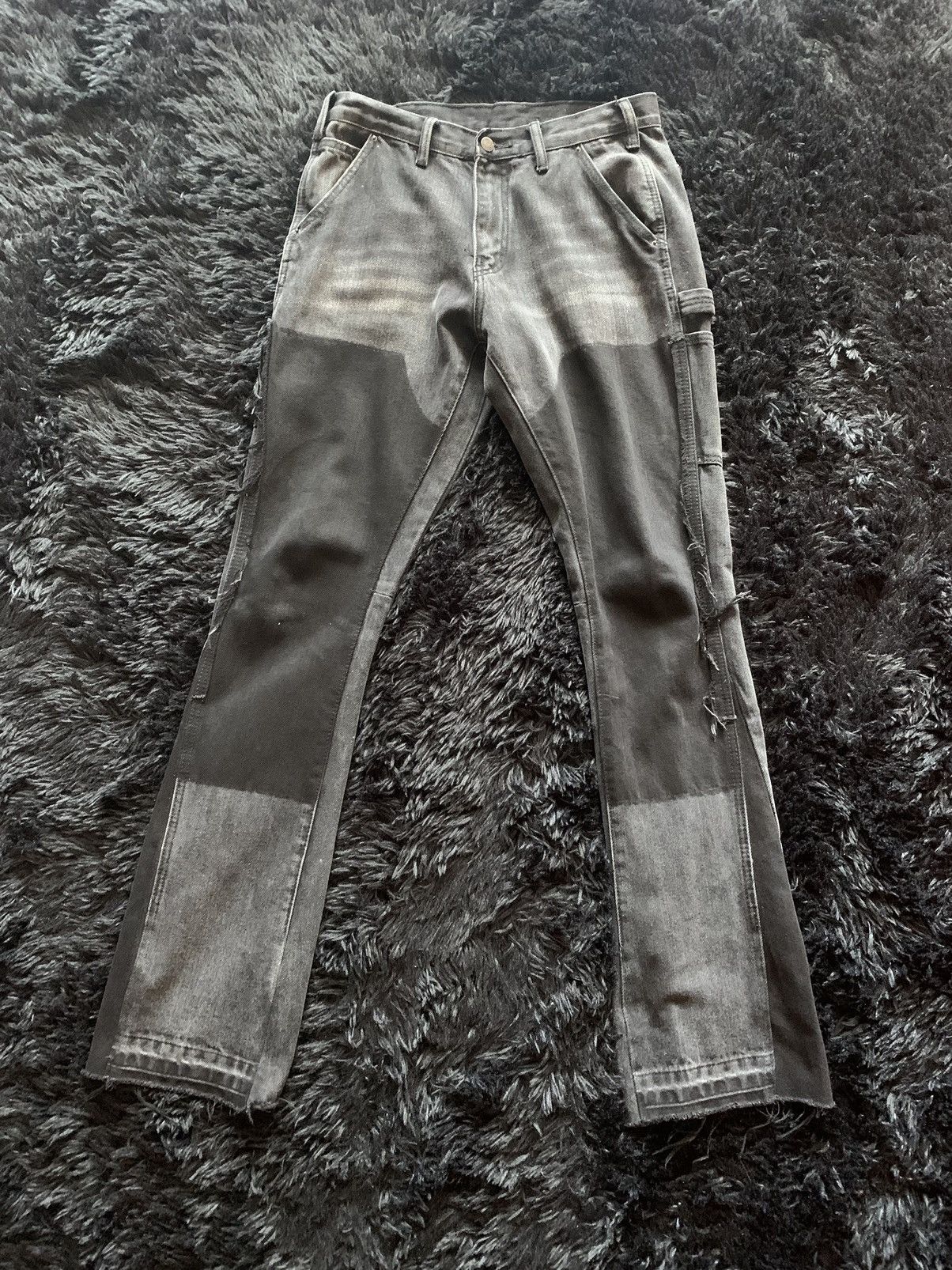 Mnml Mnml B Flare Work Denim Black Sz 29 Grailed