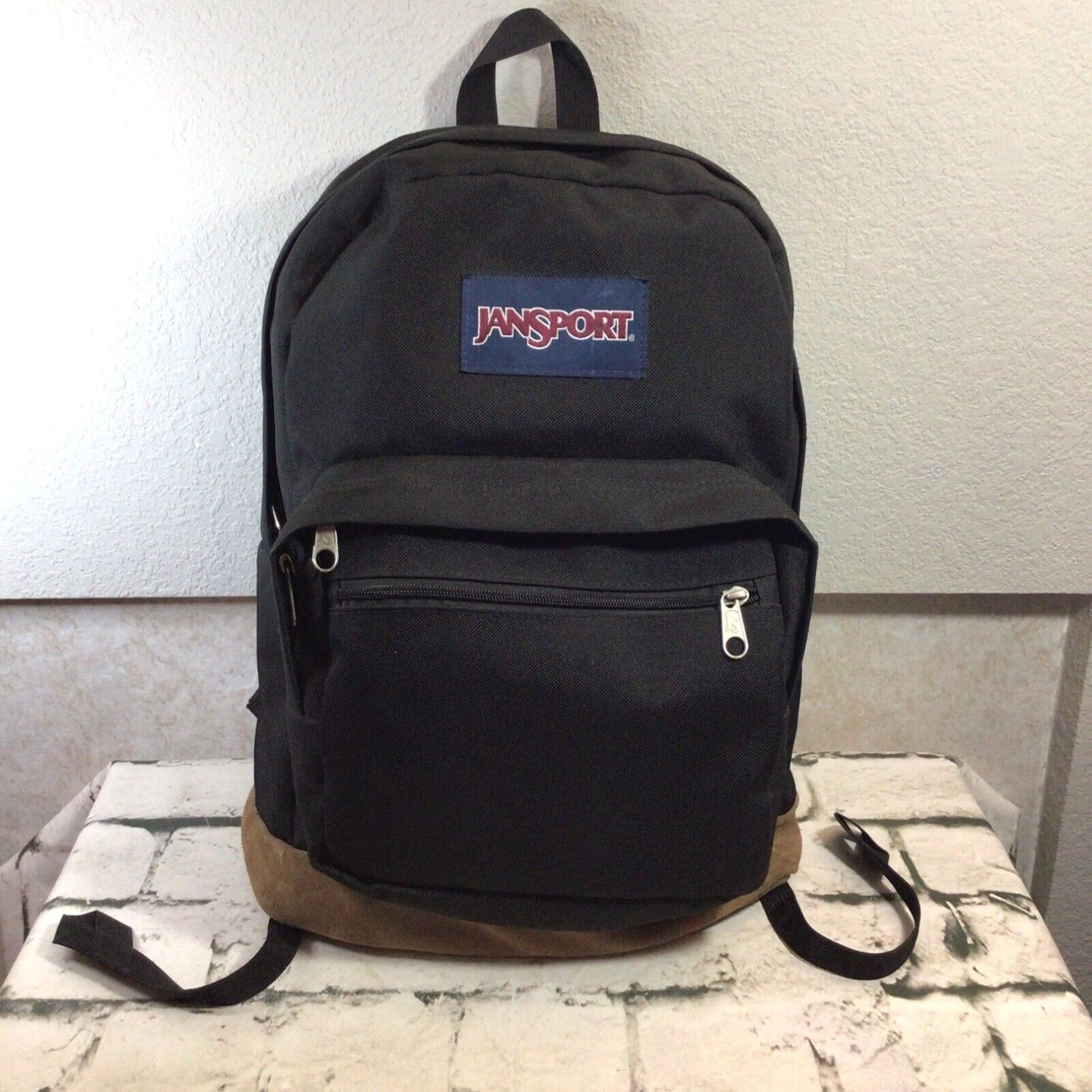 Jansport Authentic Black Classic Travel Backpack for School Vintage ...