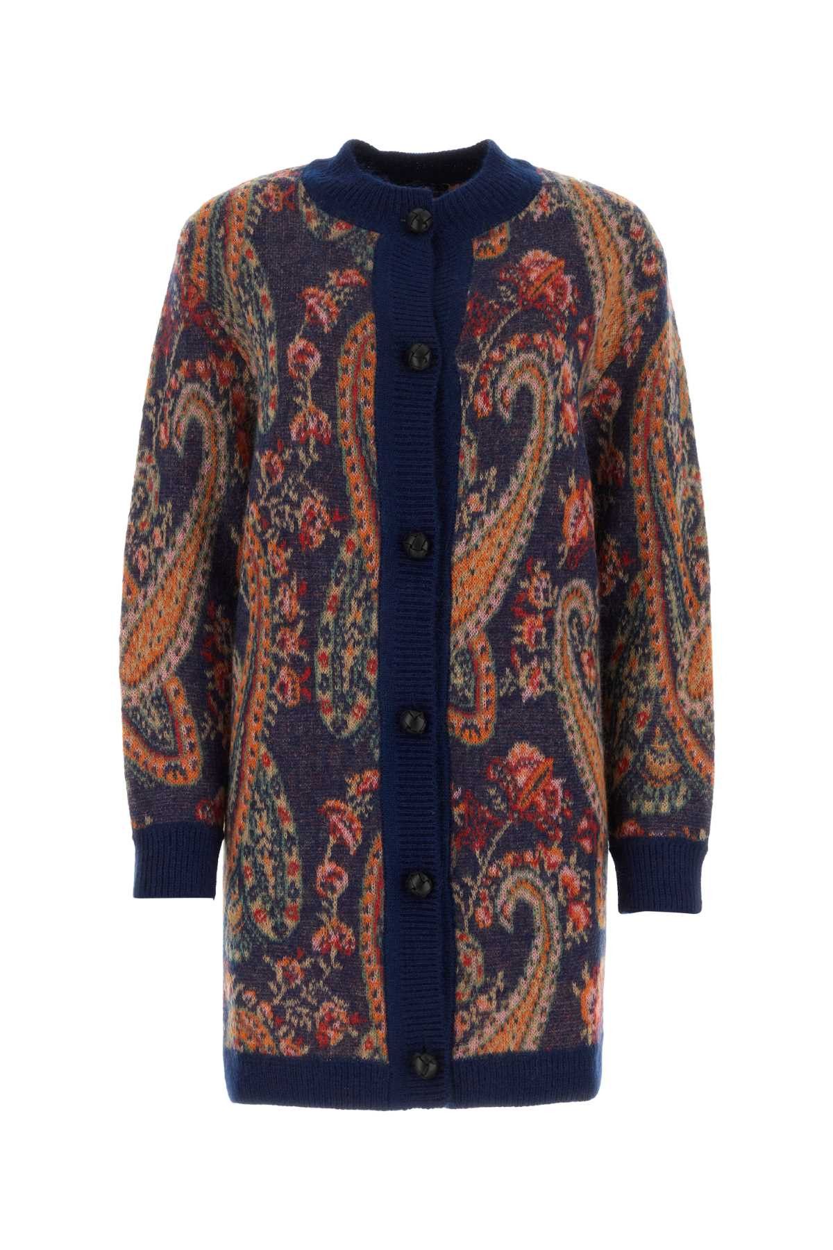 Etro Embroidered Mohair Blend Cardigan | Grailed