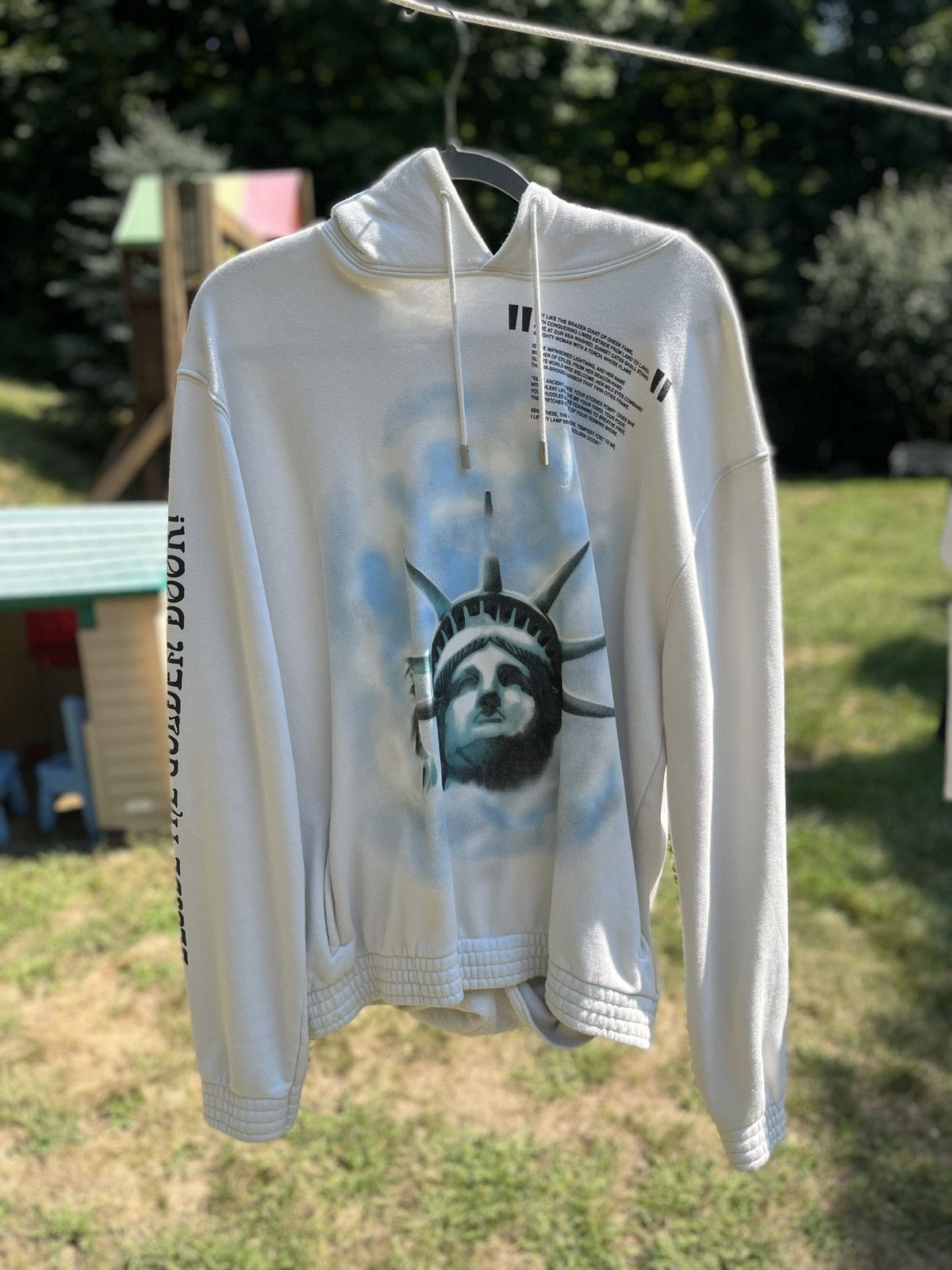 Off-White Off white liberty hoodie | Grailed