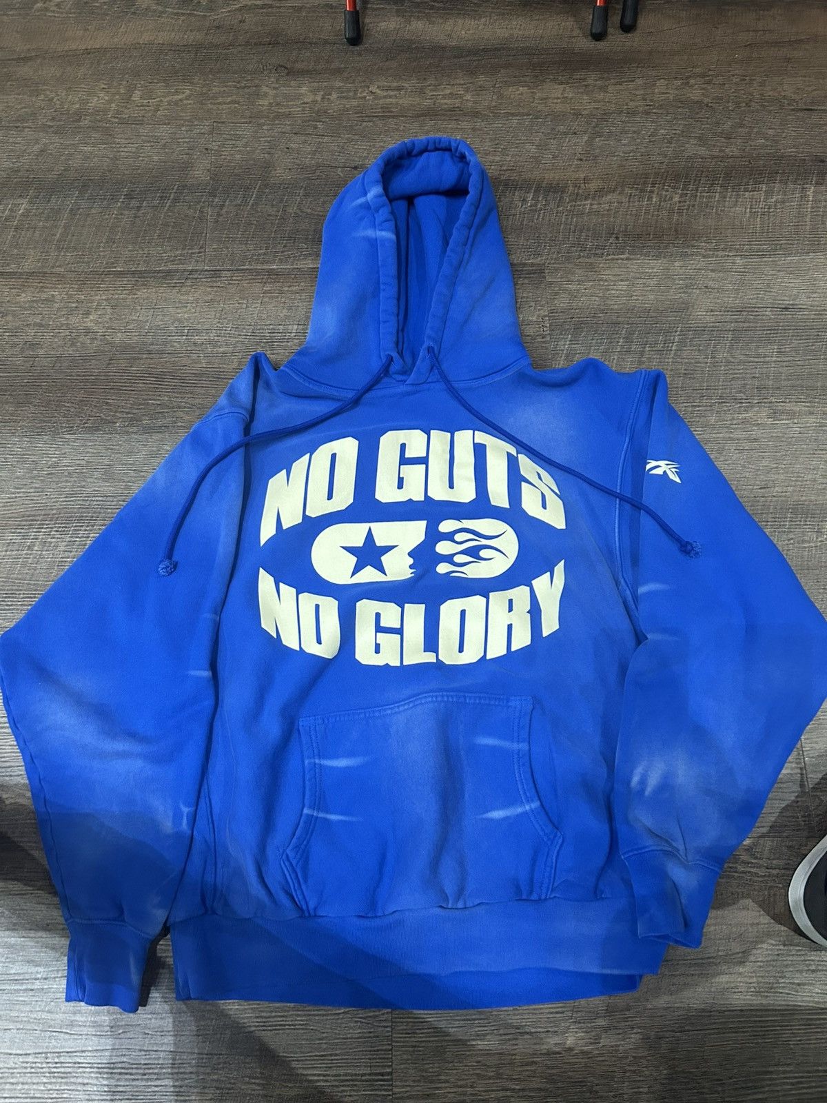 HELLSTAR Hellstar blue no guts no glory hoodie | Grailed