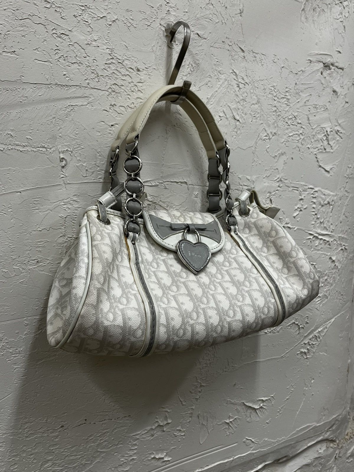 Dior Dior Trotter Monogram Romantique Grey Bag | Grailed
