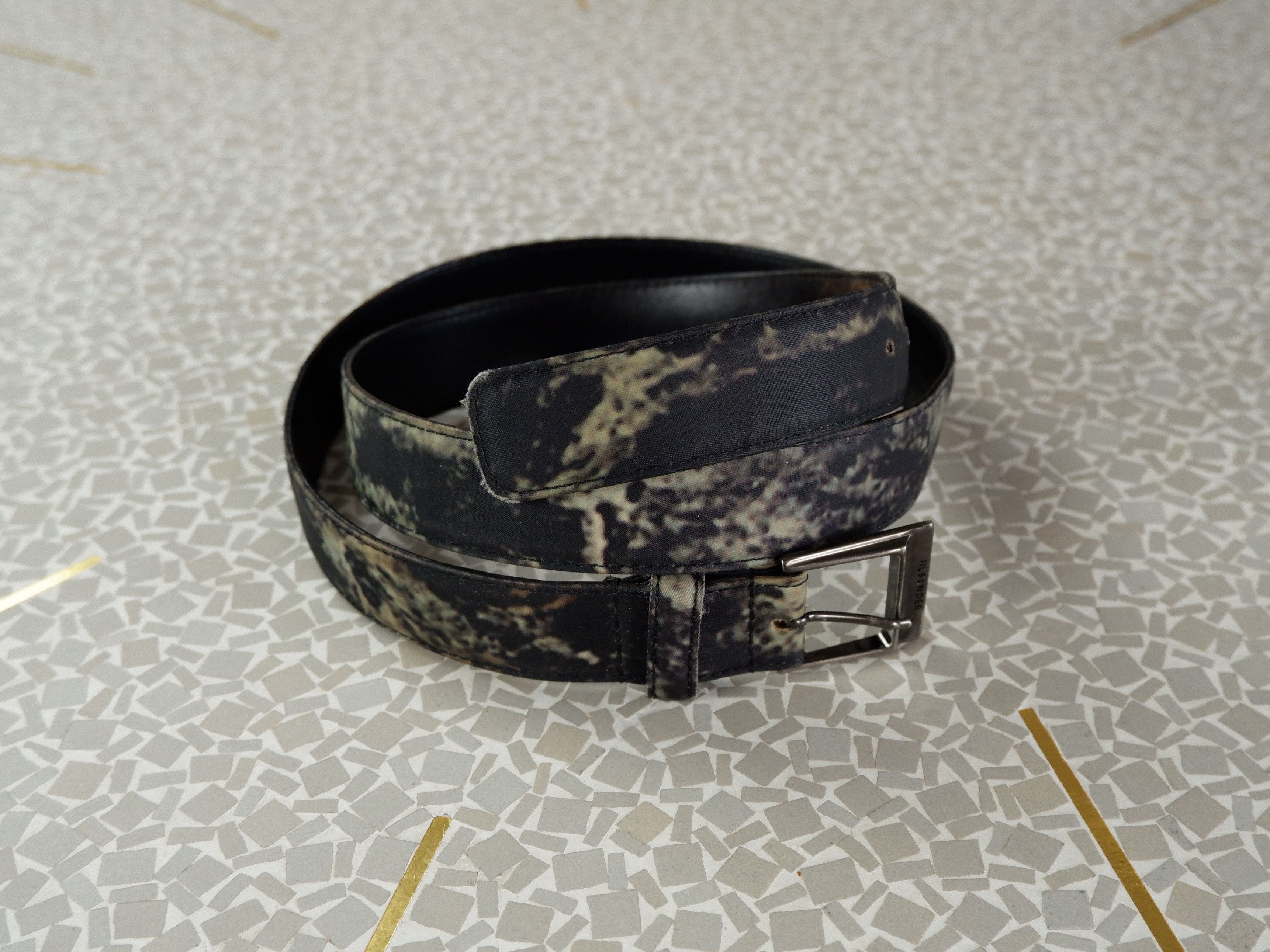 Jil Sander × Raf Simons Last drop! Rare Jil Sander marble belt AW08 ...