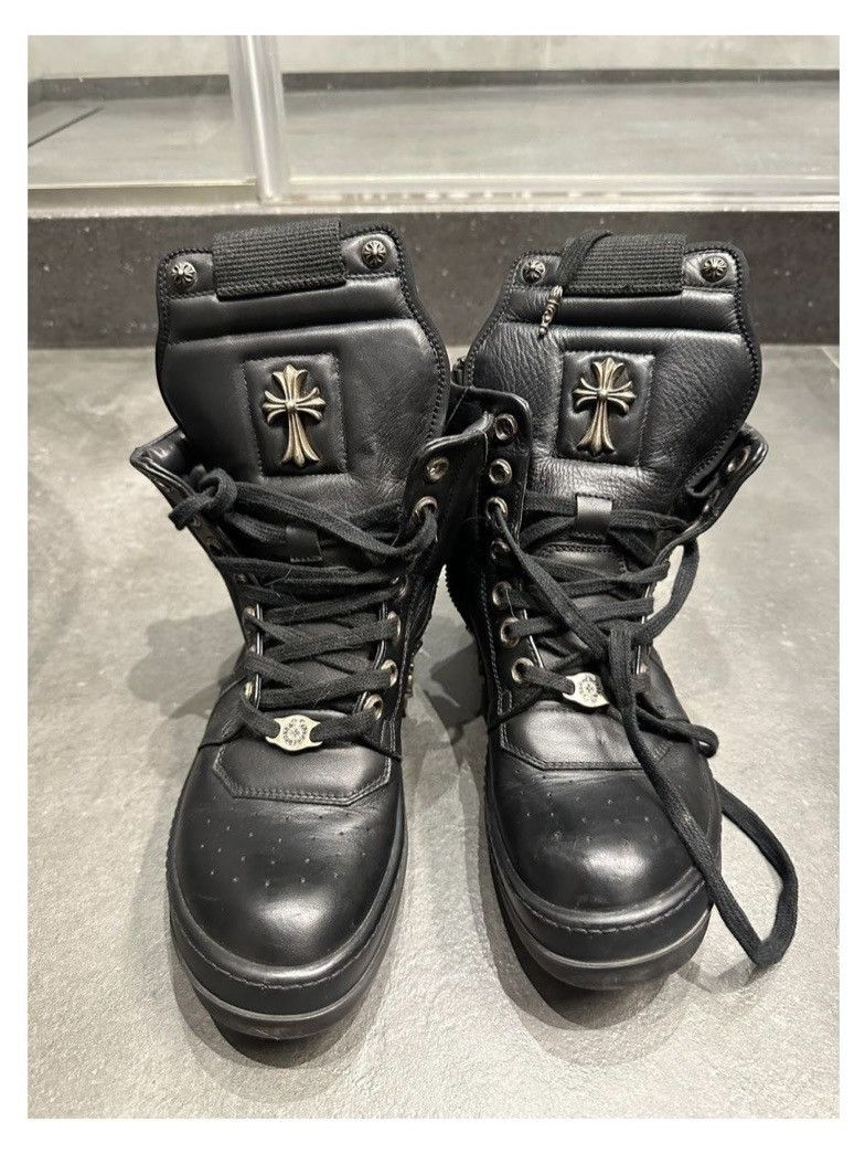 Chrome Hearts × Rick Owens Chrome Hearts Geobasket Triple Black FW15 ...