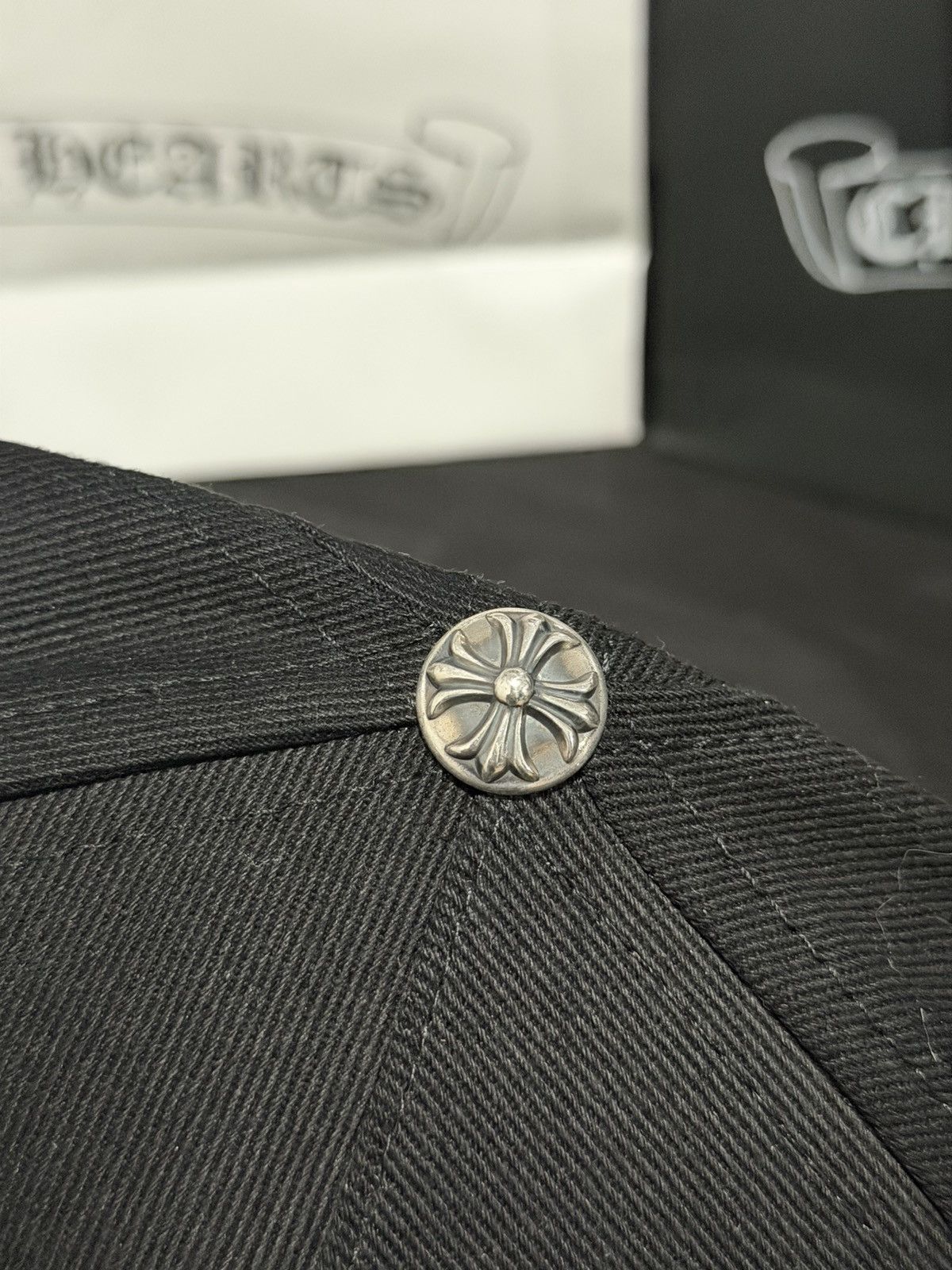 Chrome Hearts Chrome Hearts Vertical Logo Hat | Grailed