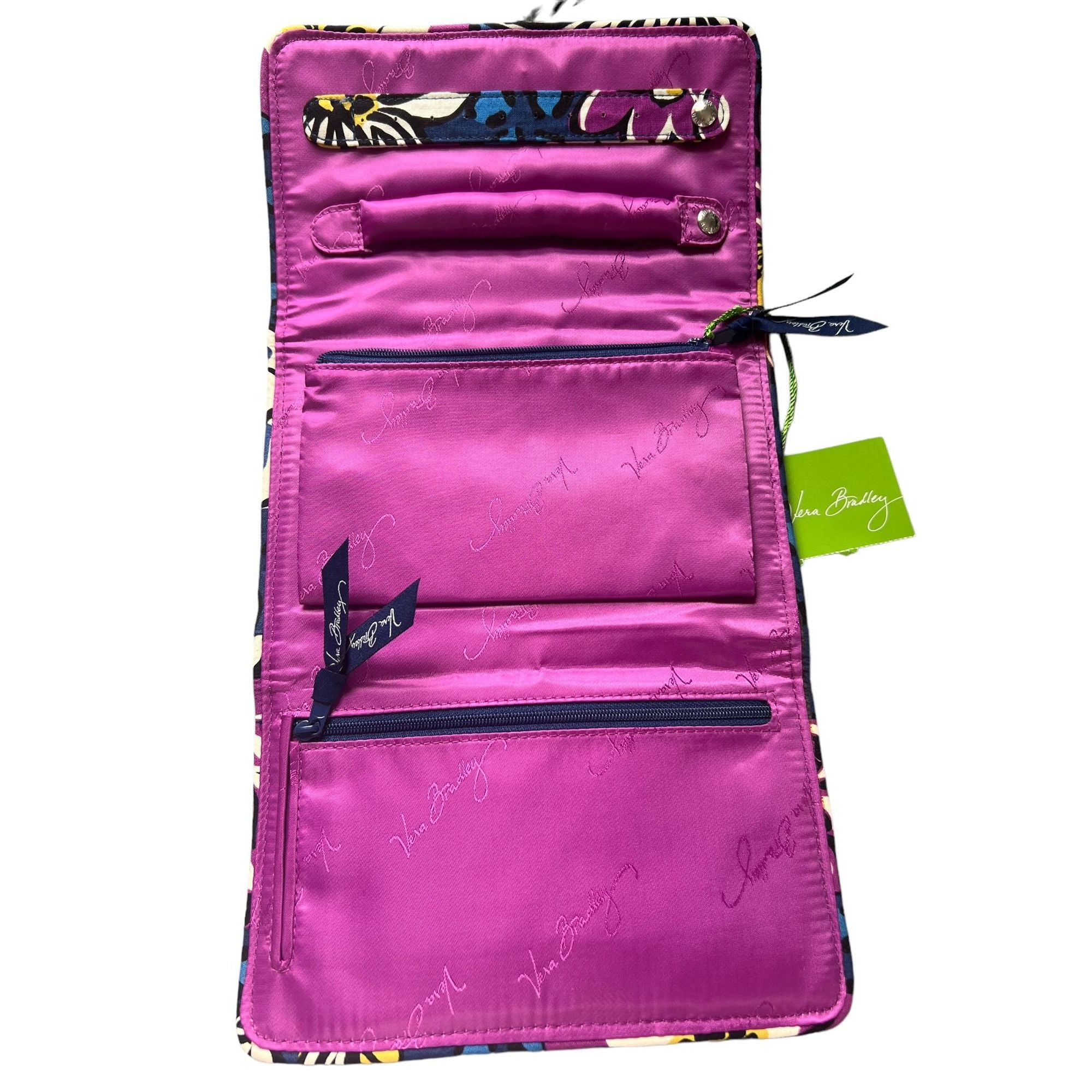 Vera Bradley African Violet All Wrapped Up Jewelry Roll Trav Luggage Travel