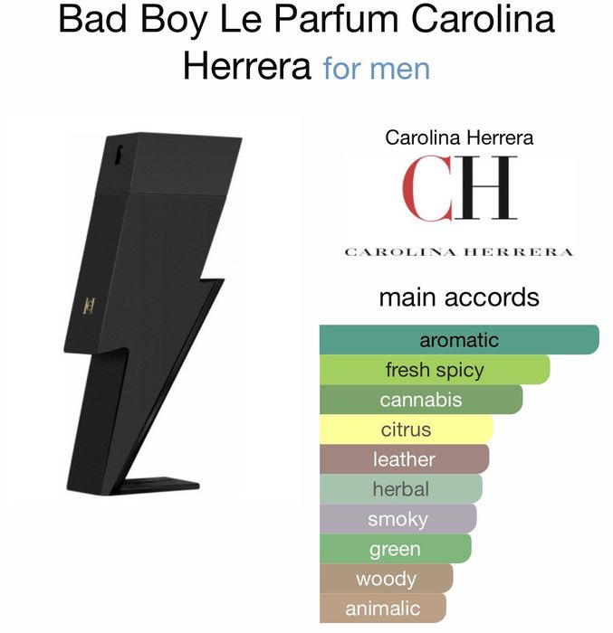 Carolina Herrera Carolina Herrera Bad Boy Le Parfum Cannabis Cologne ...