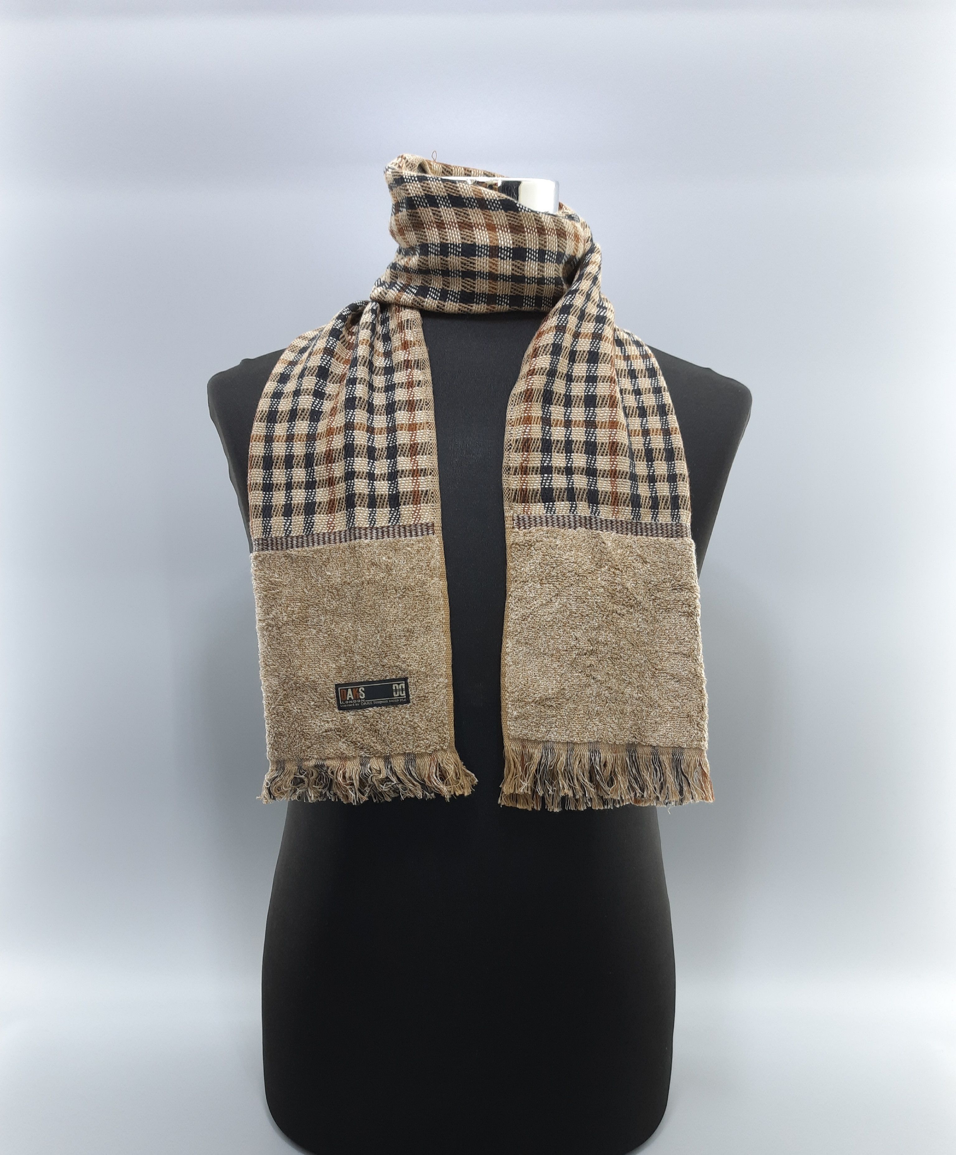 Daks London × Vintage Daks London Cloth Scarf / Muffler / Wool - MFA259 ...