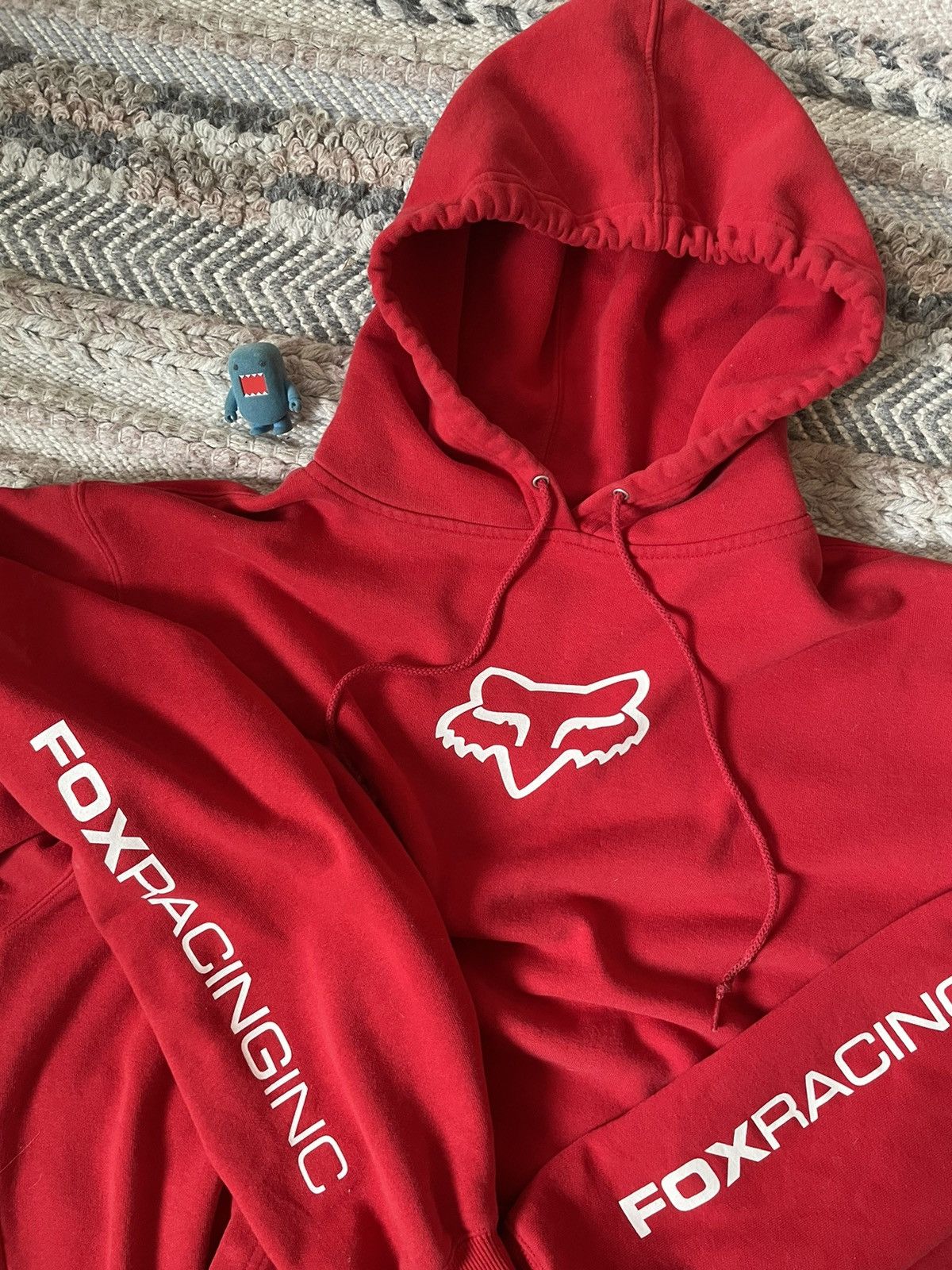Vintage Vintage Fox Racing Logo Hoodie Red 🦊 | Grailed