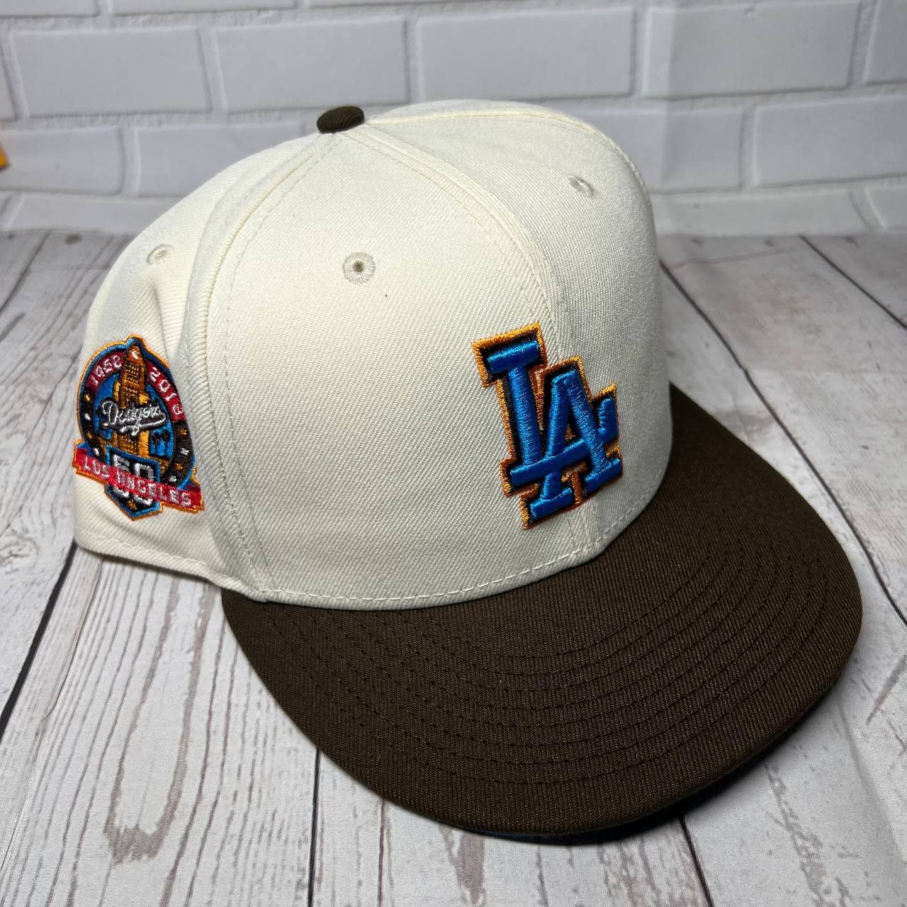 New Era Los Angeles LA Dodgers MLB Side Patch 8 Hat Fitted Cap Men ...