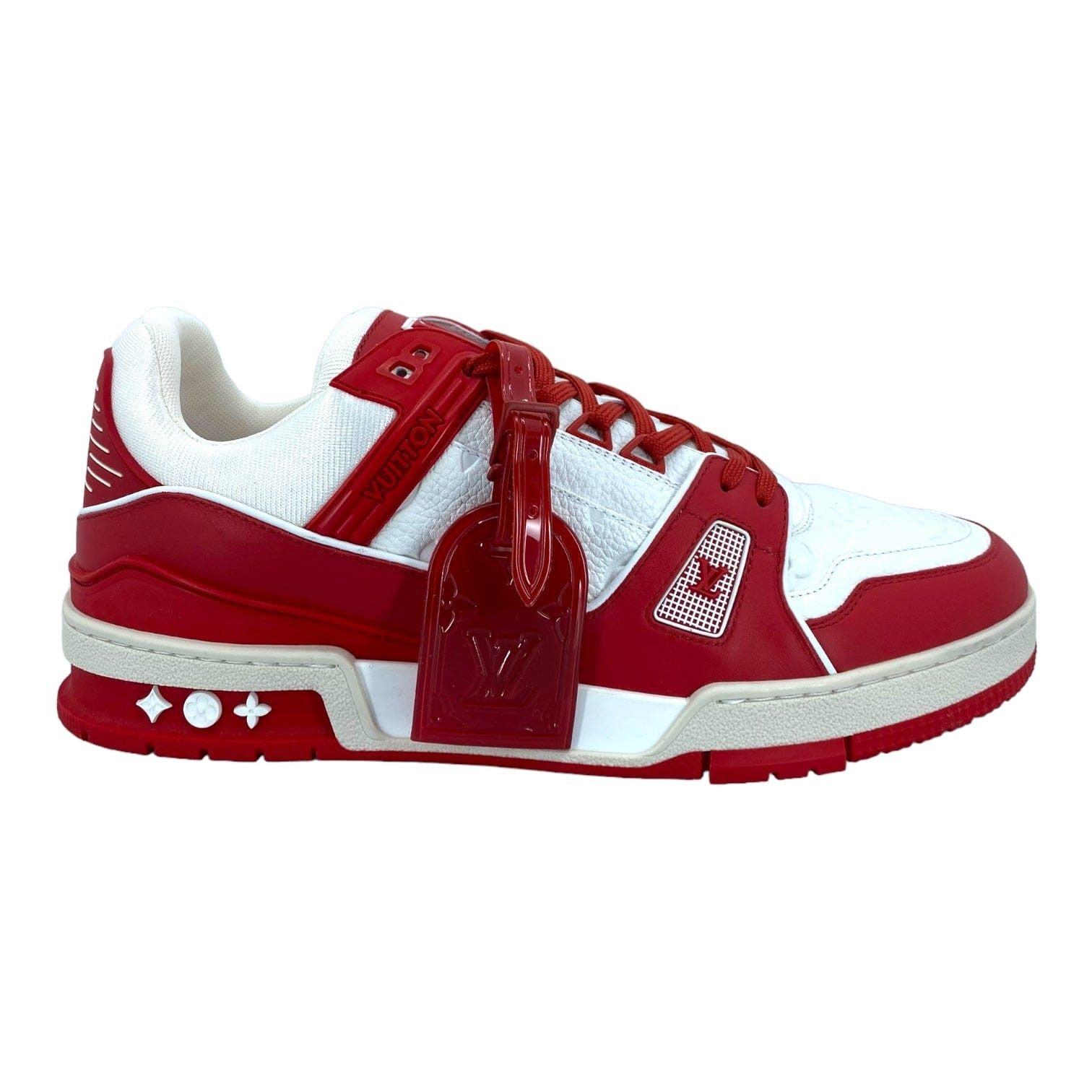 Louis Vuitton LV Trainer Low Red White | Grailed