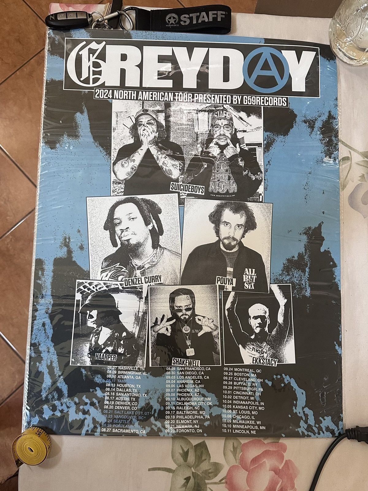 G59 Records $uicideboy$ GreyDay Tour Poster | Grailed
