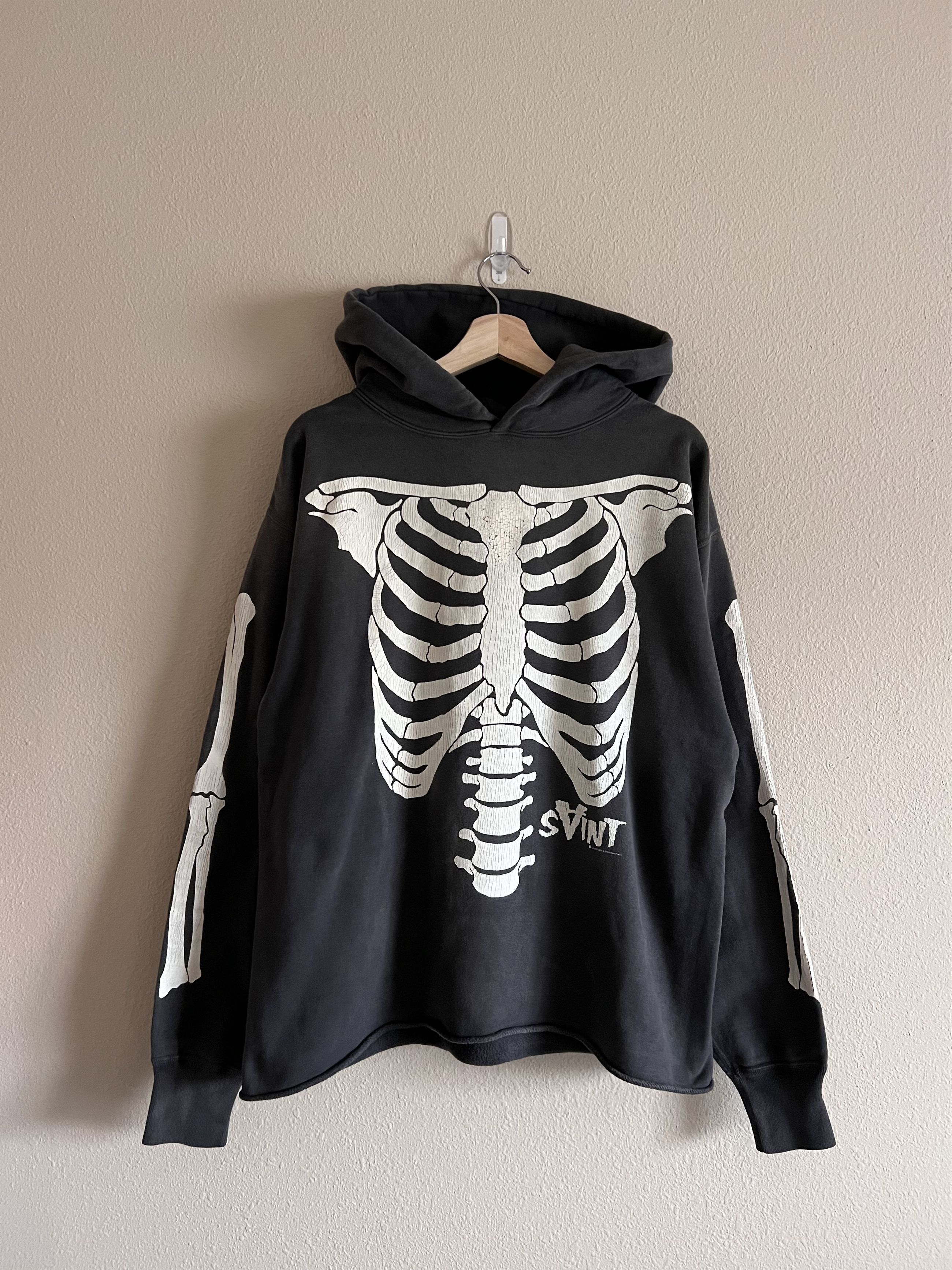 Saint Michael Saint Michael VLONE Skeleton Bone Hoodie | Grailed