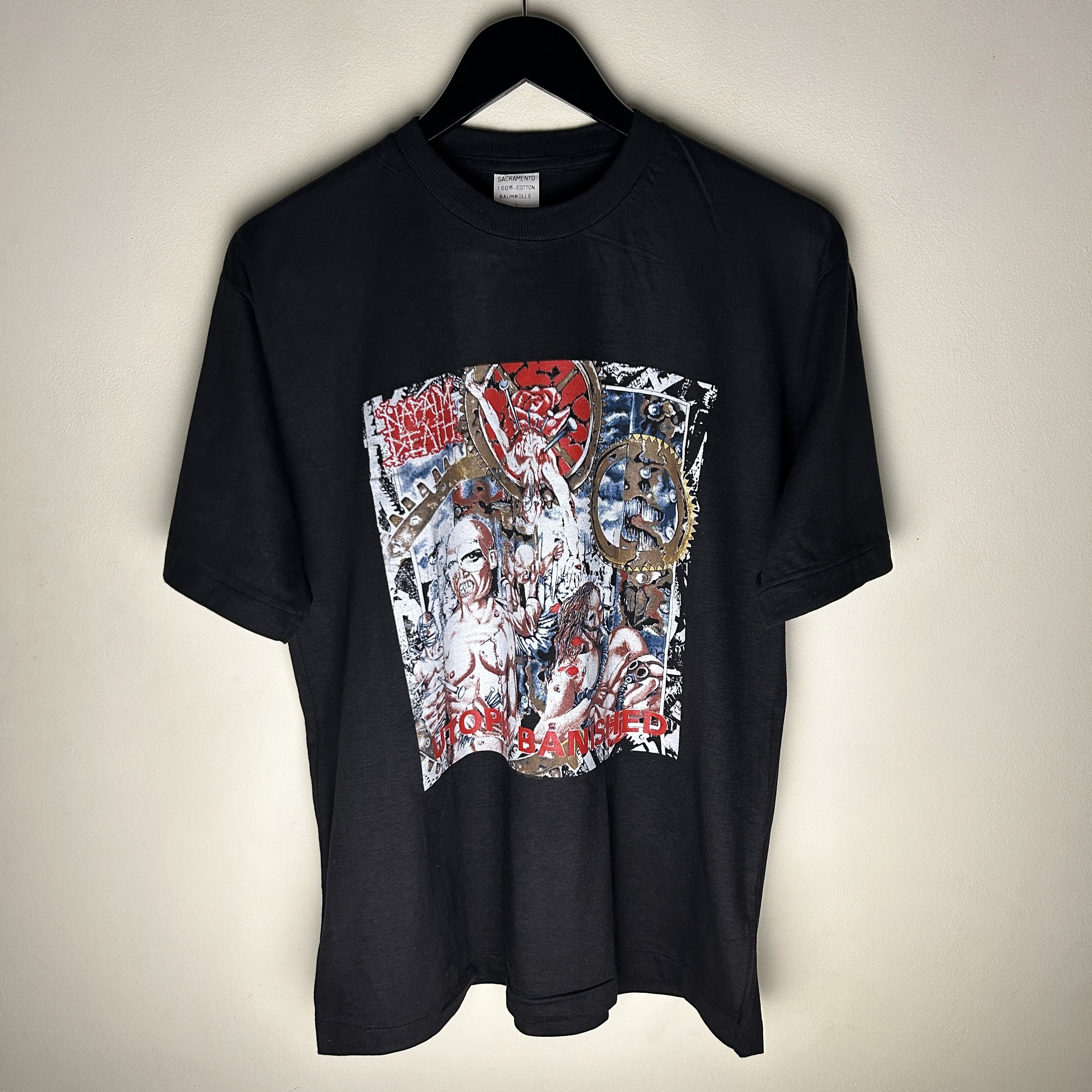 Band Tees × Vintage Vintage Napalm Death Utopia Banished 1992 Band T ...