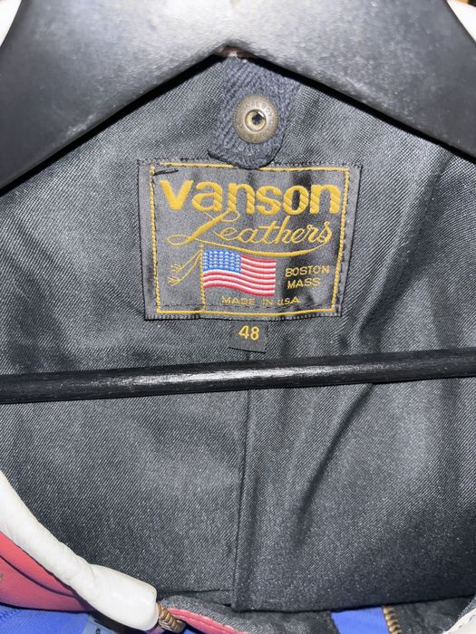 Vanson Leathers VANSON STAR Leather Motorcycle Jacket Patches USA MADE | Grailed