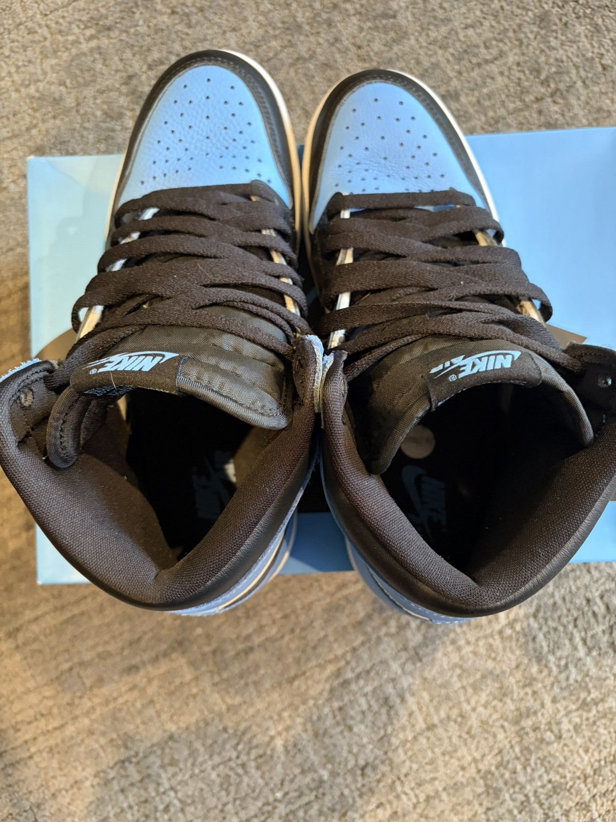 Nike Jordan 1 high UNC toe | Grailed