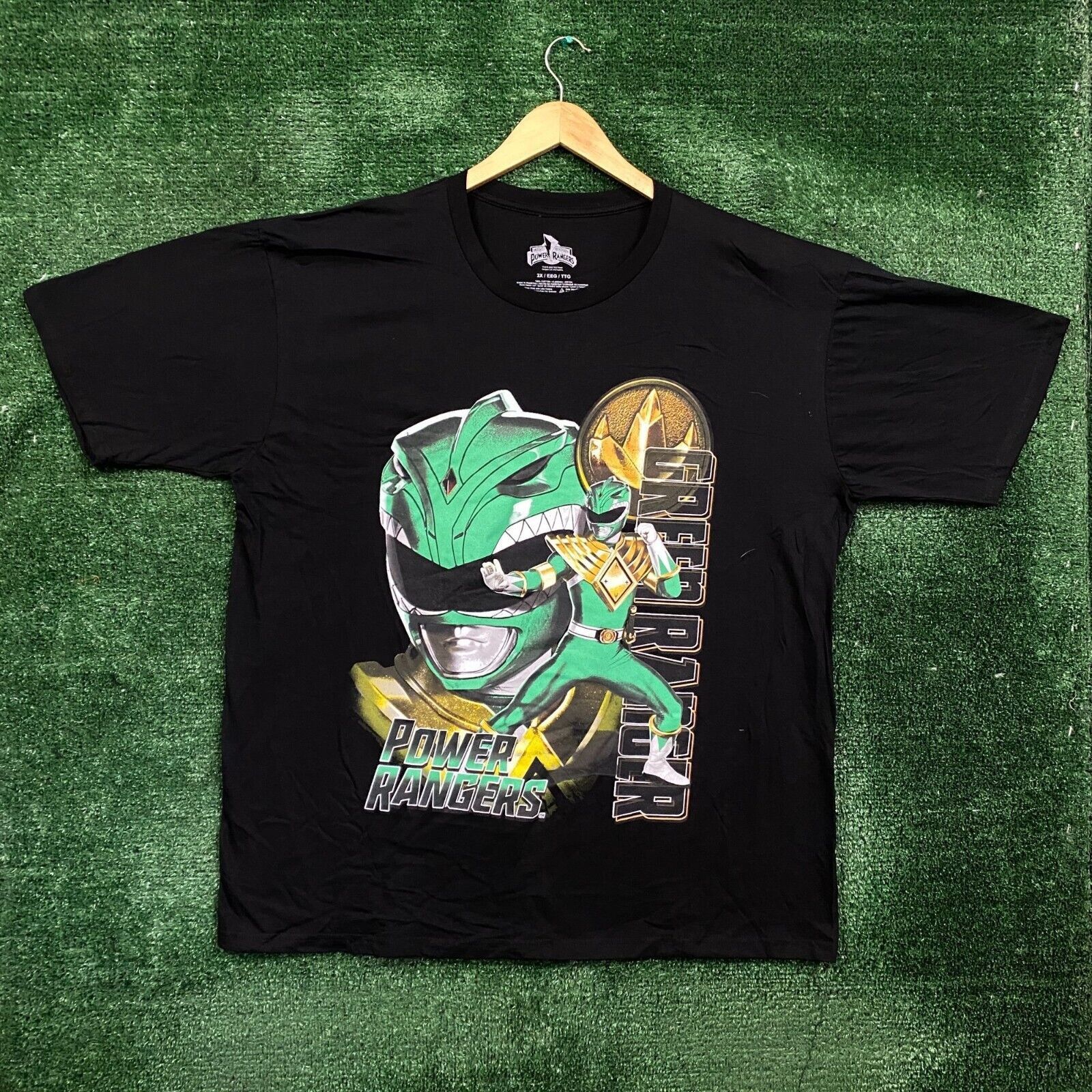 Fruit Of The Loom Mighty Morphin Power Rangers Green Ranger T-Shirt ...