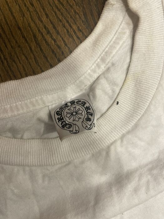Chrome Hearts White Chrome Hearts White Cross Logo Tee | Grailed
