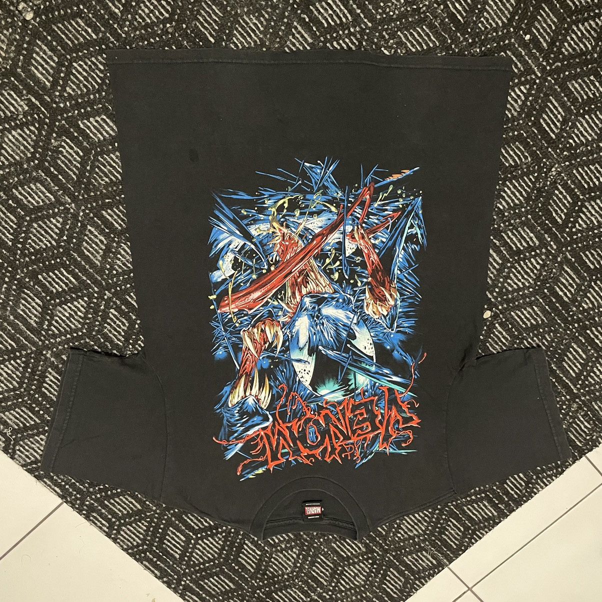 Marvel Comics × Rare × Vintage Vintage Mad Engine Venom Tee Big Print ...