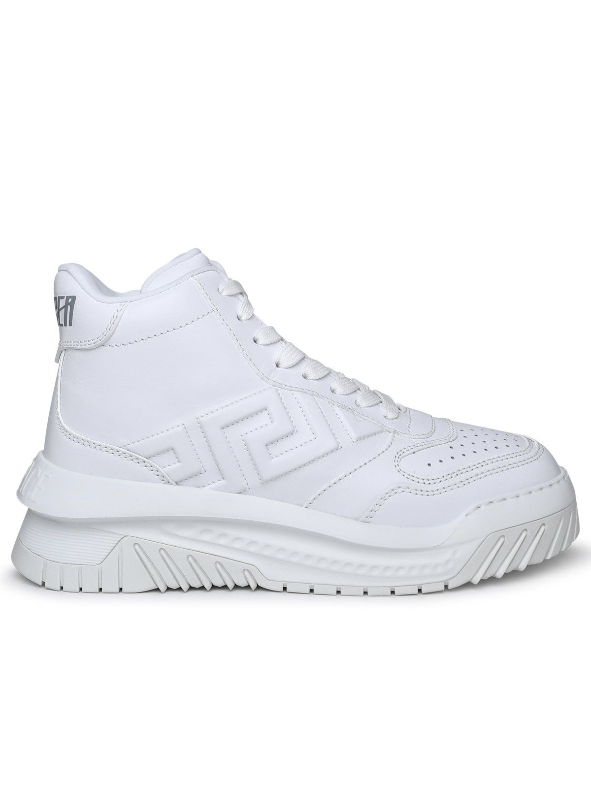 Versace 'Greca Odissea' High Sneakers In White Calf Leather | Grailed