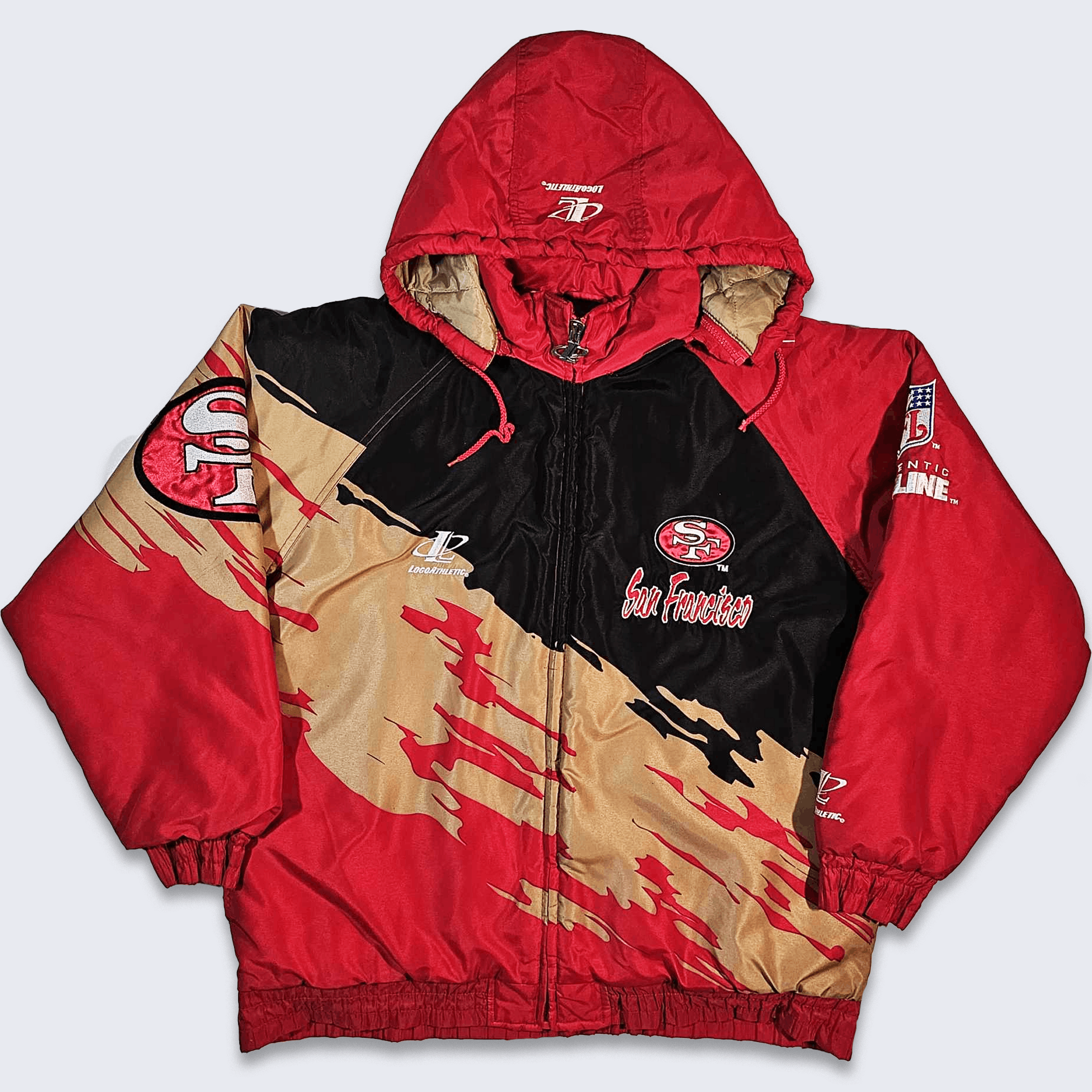 Vintage San Francisco 49ers Vintage 90s Splash Logo Athletic Jacket ...