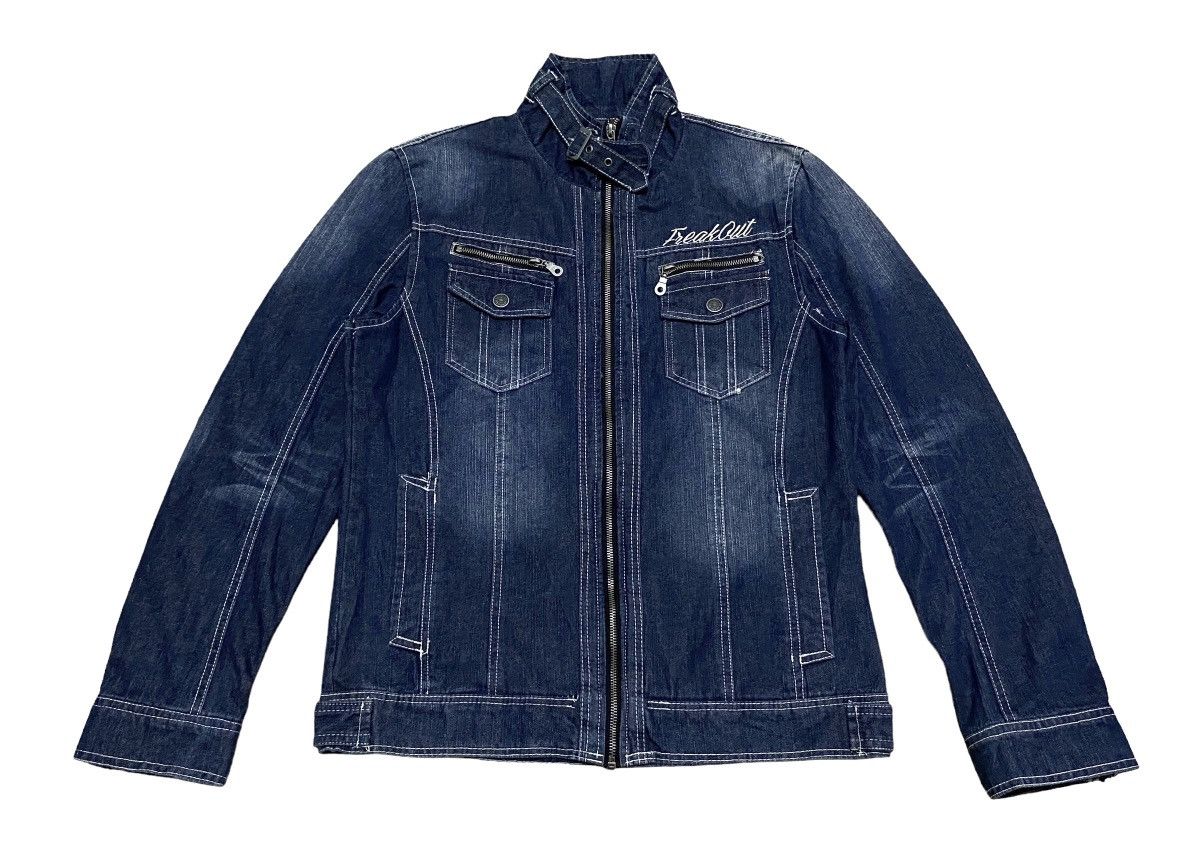 In The Attic Rare Design Vintage In The Attic Tactical Denim Jacket ...