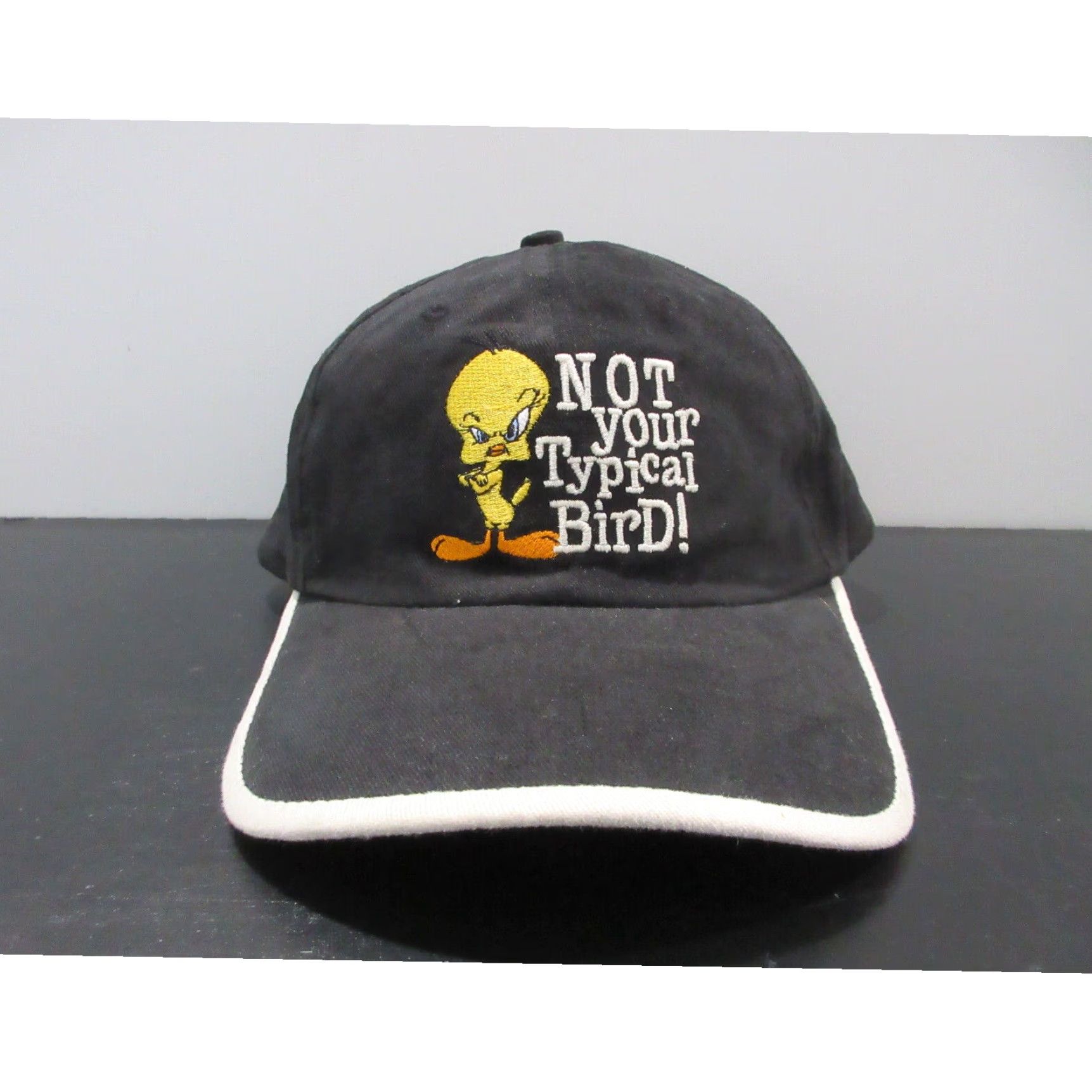 Vintage Authentic Tweety Bird Black Strap Back Cap Looney Tunes Vintage ...
