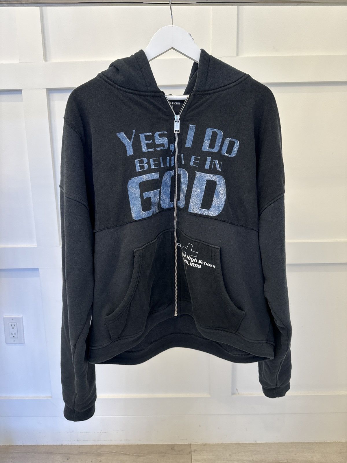 Enfants Riches Deprimes ERD GOD assemblage zip-up hoodie | Grailed